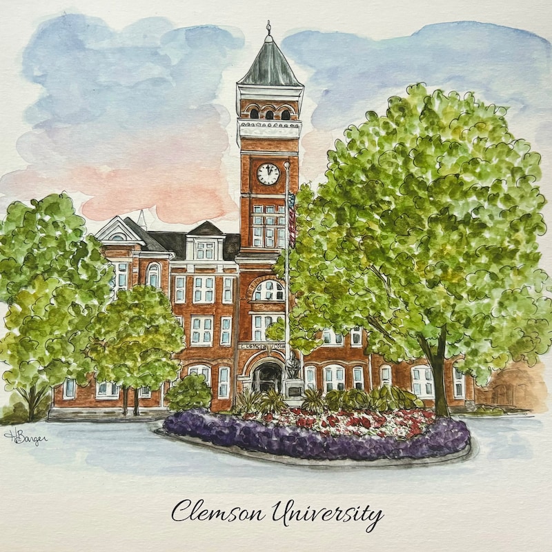 Clemson Art - Etsy