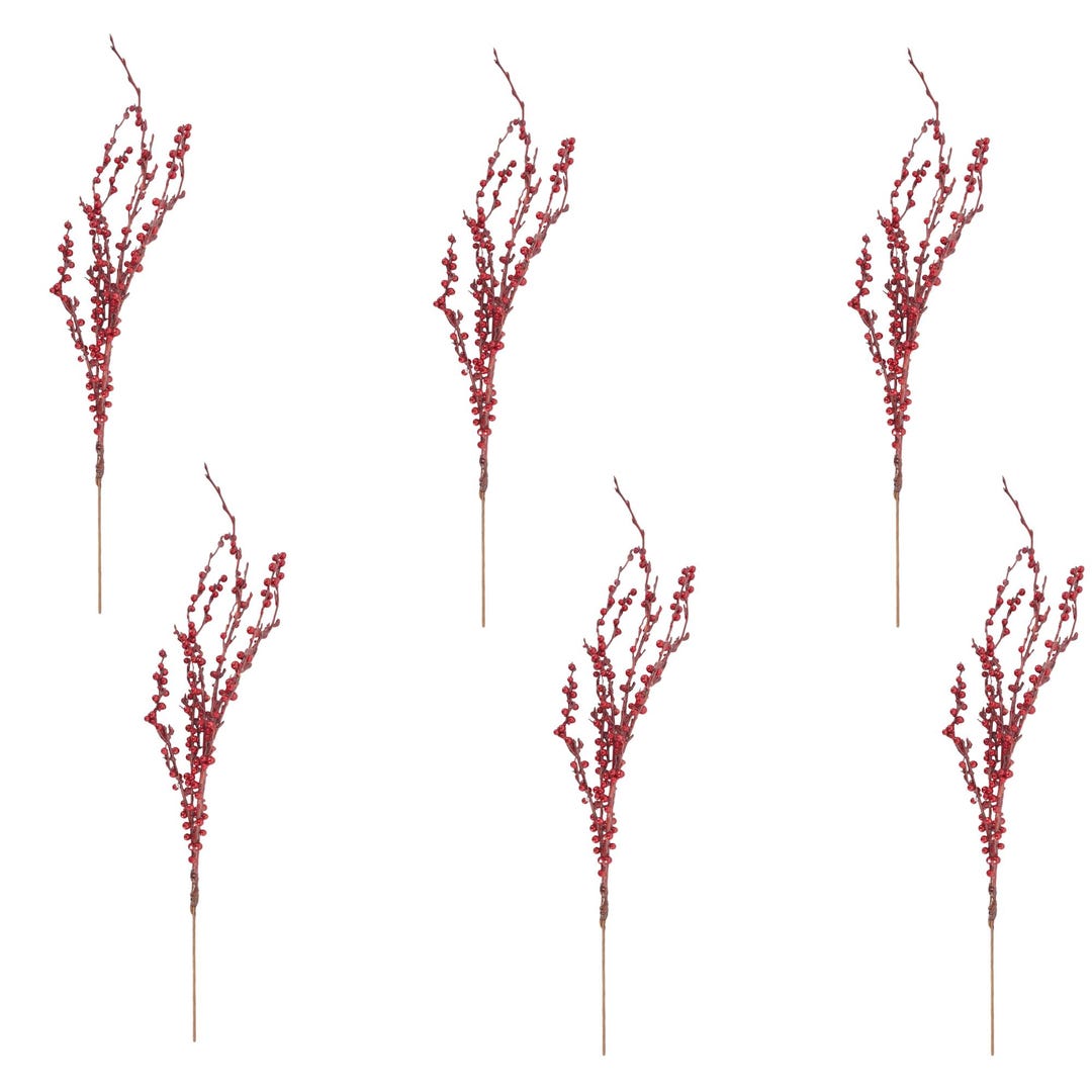 Red Berry Bush (set of 12) - Etsy