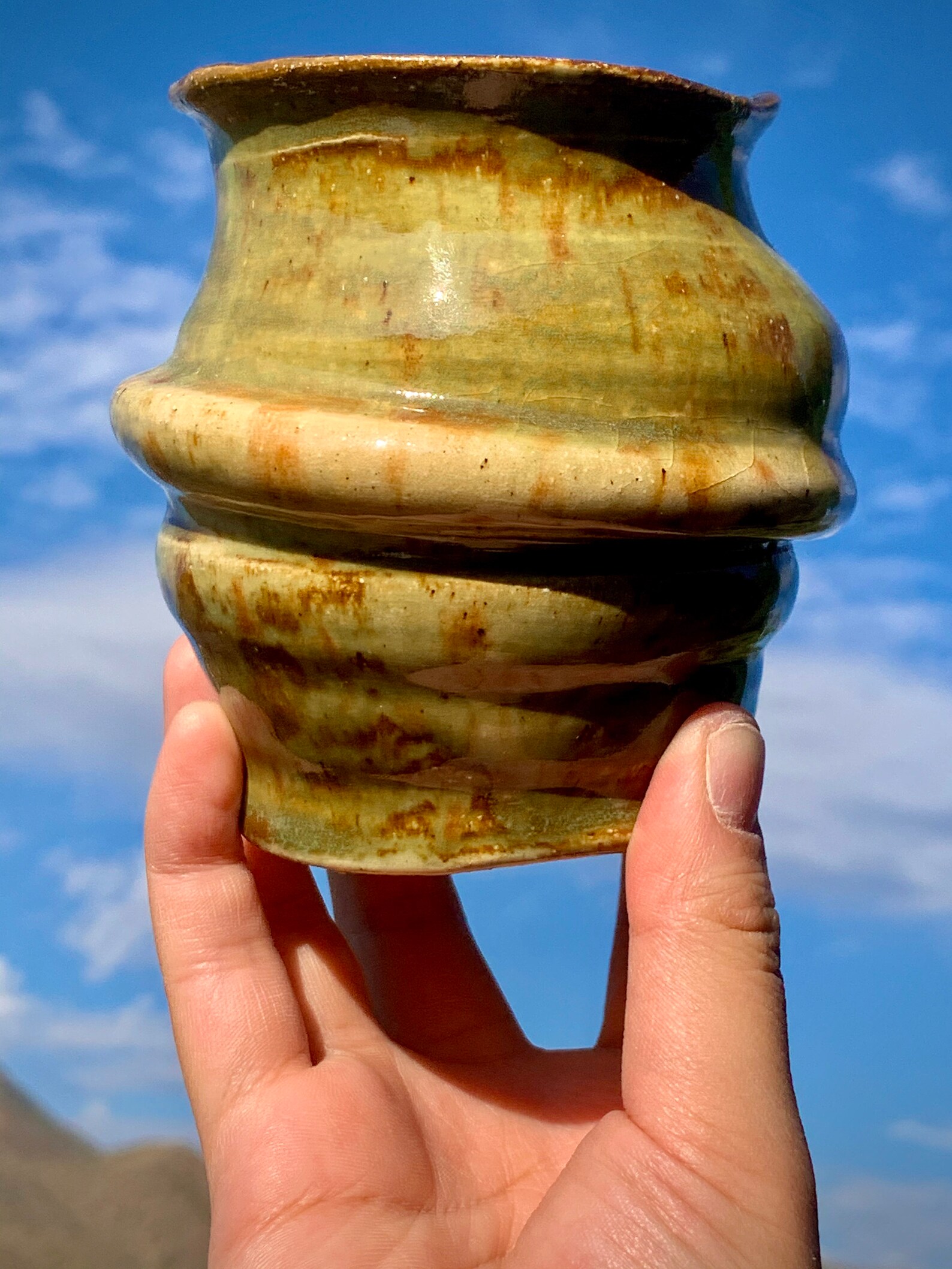 Ceramic Vase Handmade / Wheel Thrown Pottery / Fall Colors / Stoneware ...