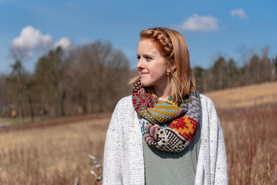 Maasaw Cowl Knitting Pattern - Mosaic Slip Stitch Colorwork Design PDF ...