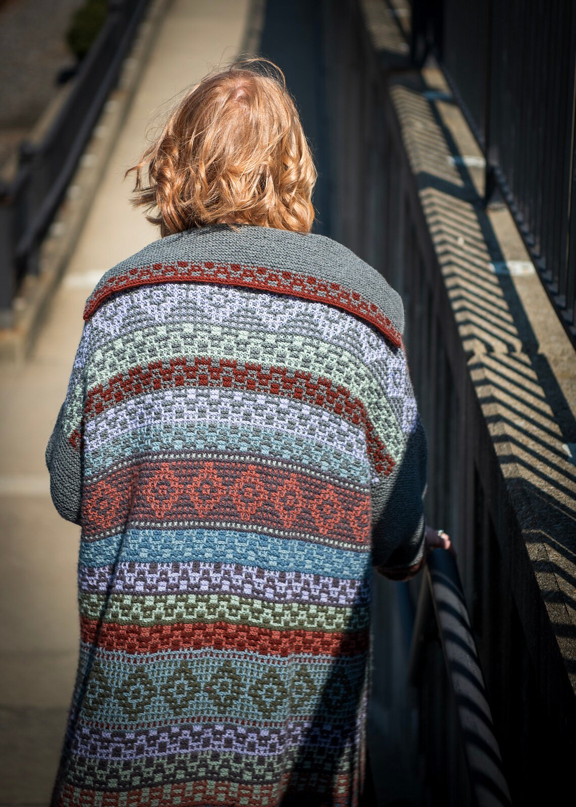 Sweater Coat Knitting Pattern Mosaic Knitting Pattern Slip - Etsy New ...