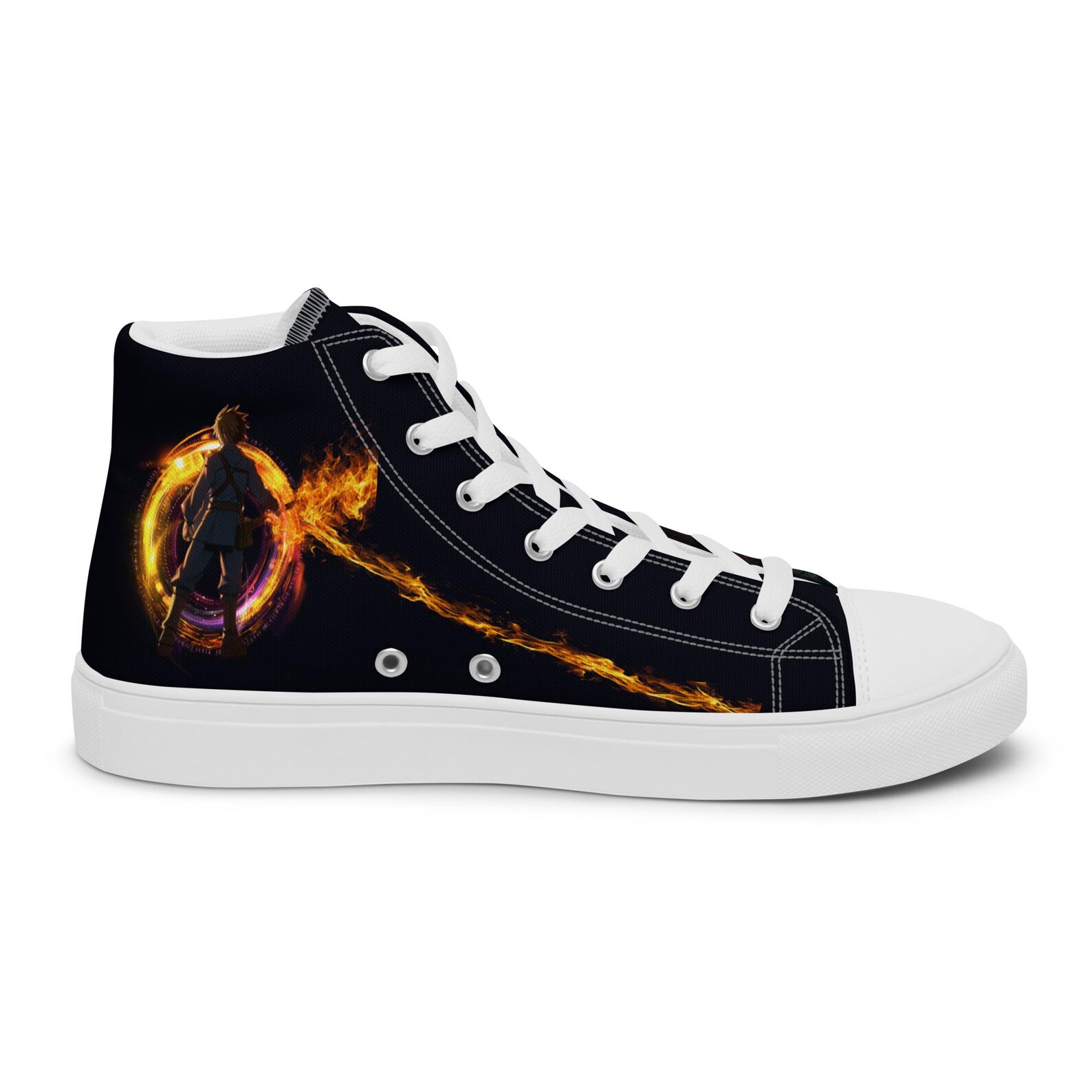 Anime High Tops | Women's Canvas Sneakers | AI Art Shoes | Unique Anime ...