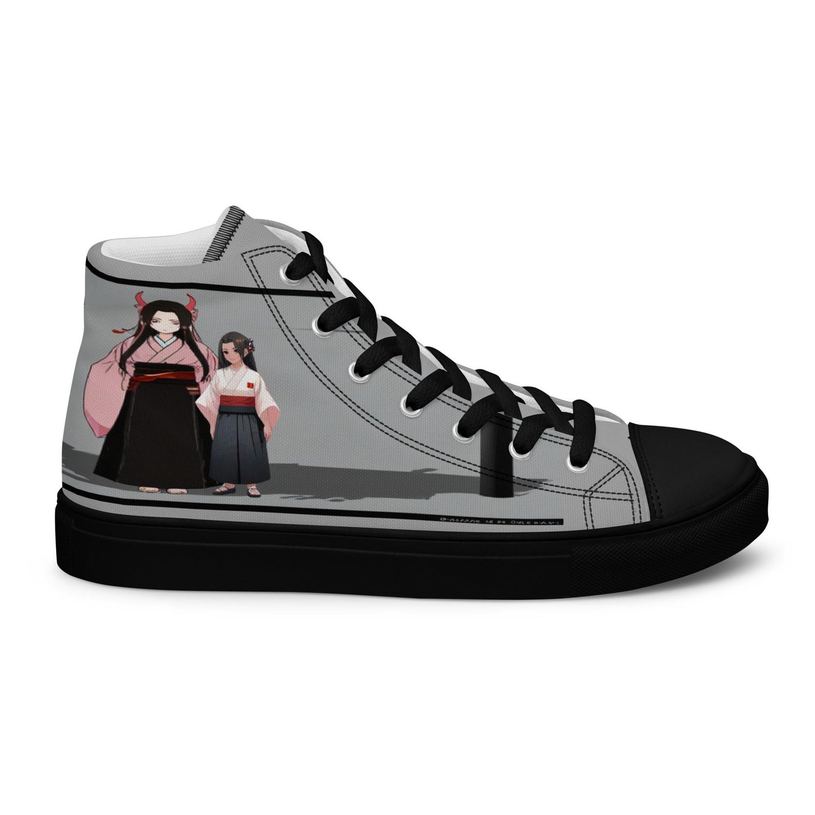 Anime High Tops | Women's Canvas Sneakers | AI Art Shoes | Unique Anime ...