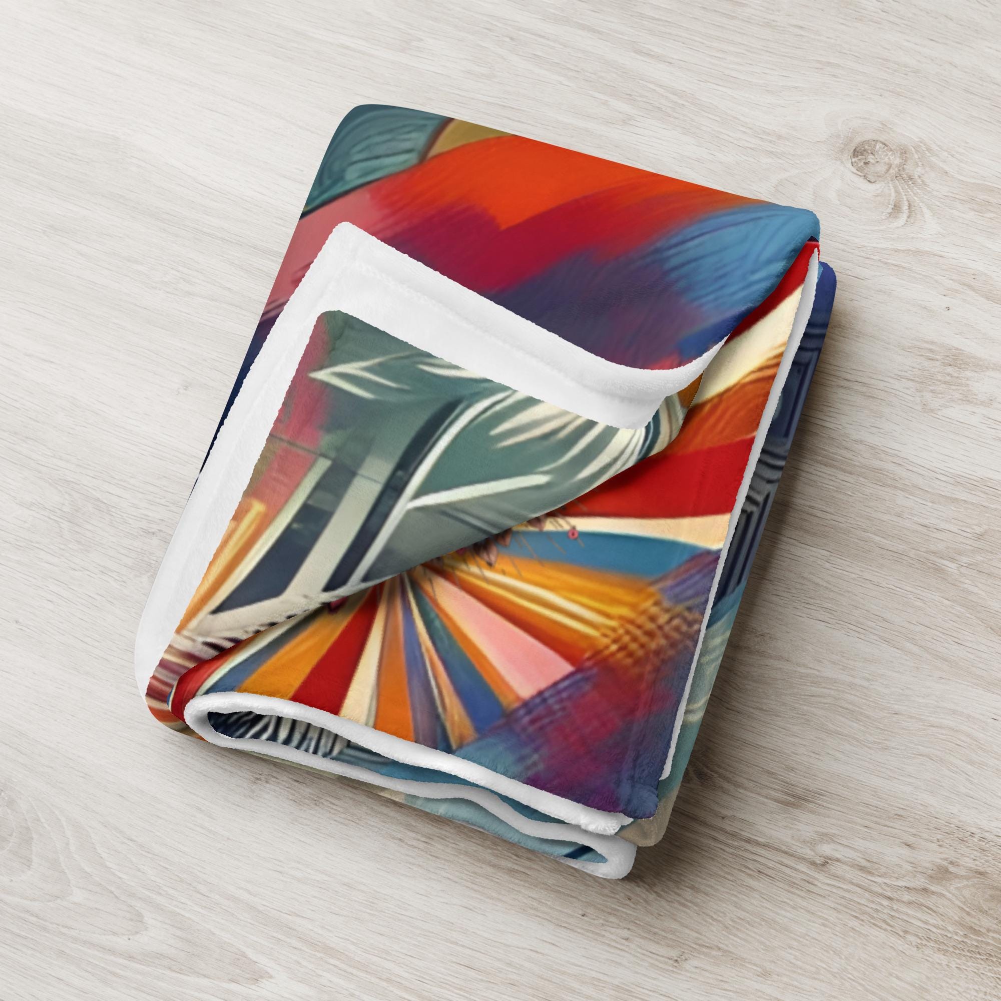 Vibrant Abstract Silk-touch Throw Blanket Hypoallergenic, Machine ...