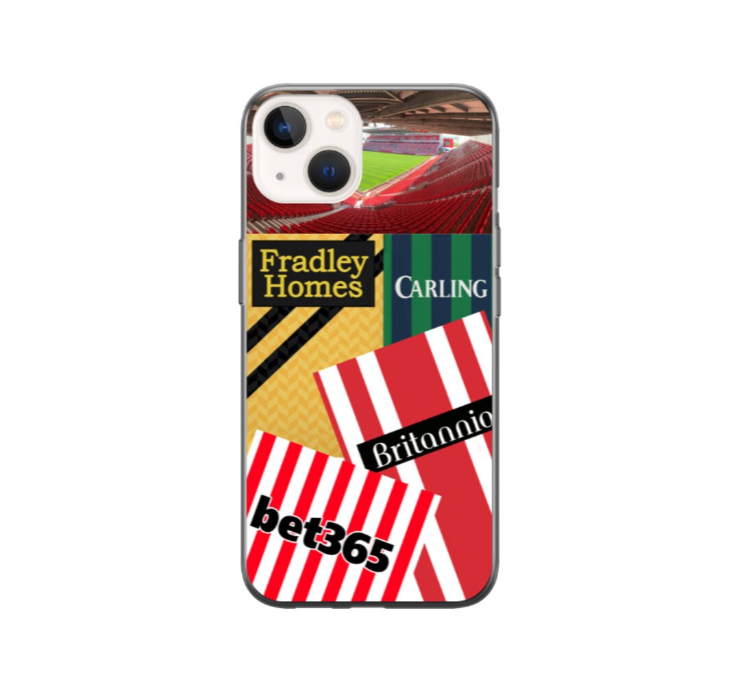 Stoke C Retro Football Shirt Collage Protective Premium Rubber Silicone ...