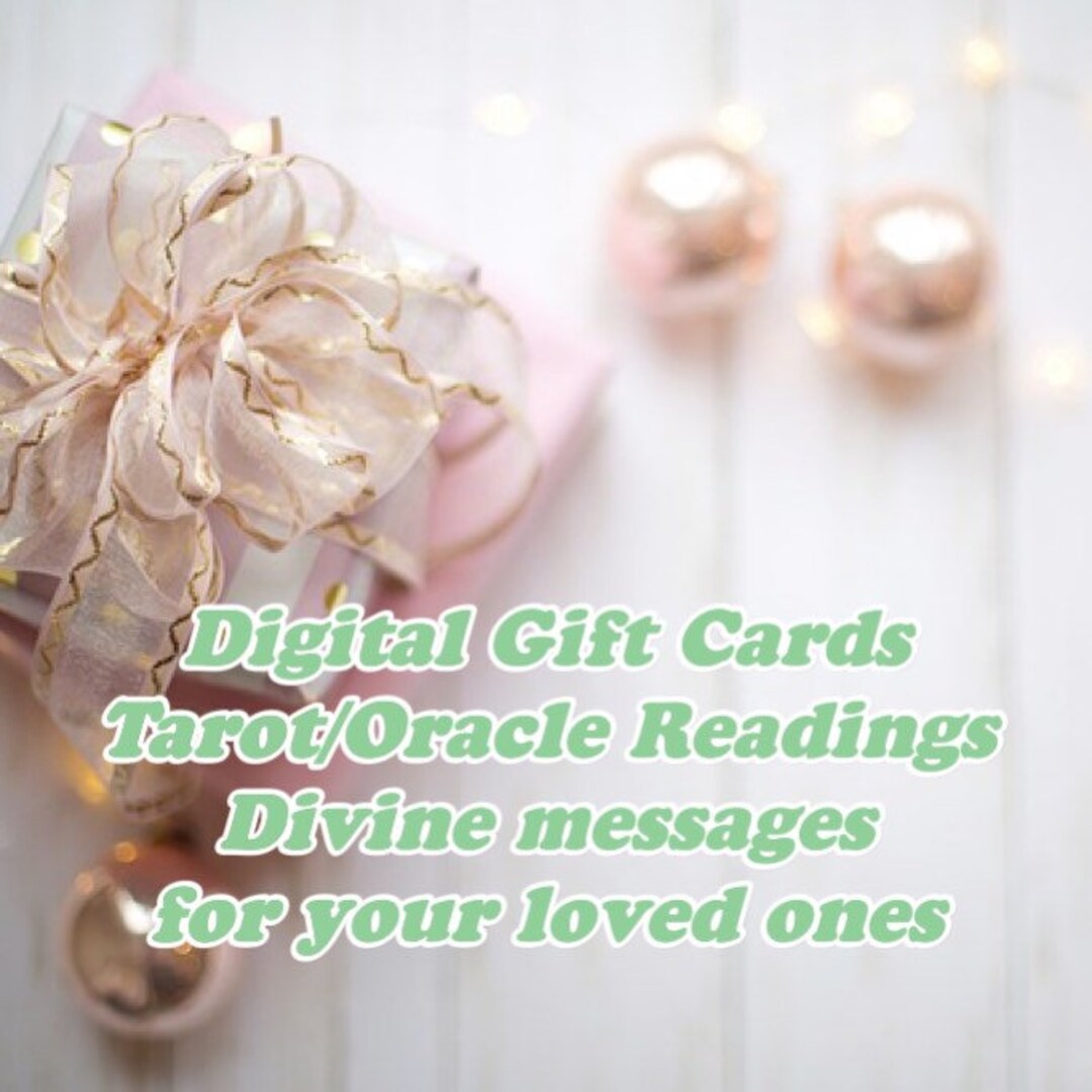 Tarot Reading Gift Card: Psychic & Oracle Readings (digital) - Etsy