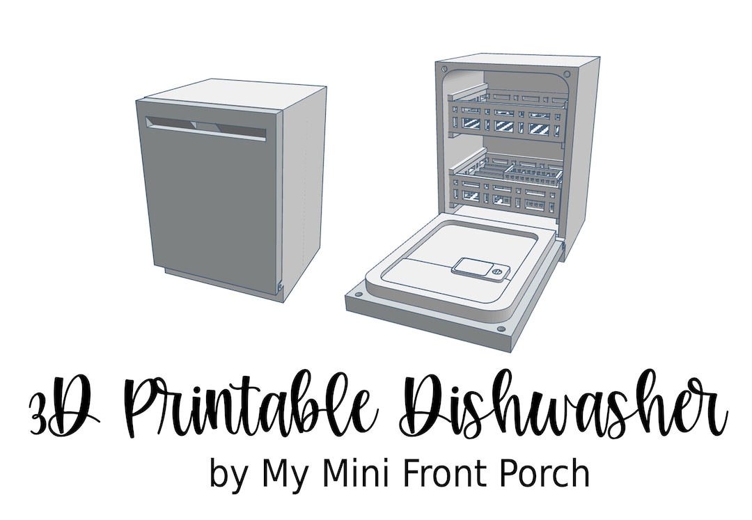 STL File, Dollhouse Miniature Dishwasher, 3D Object - Etsy