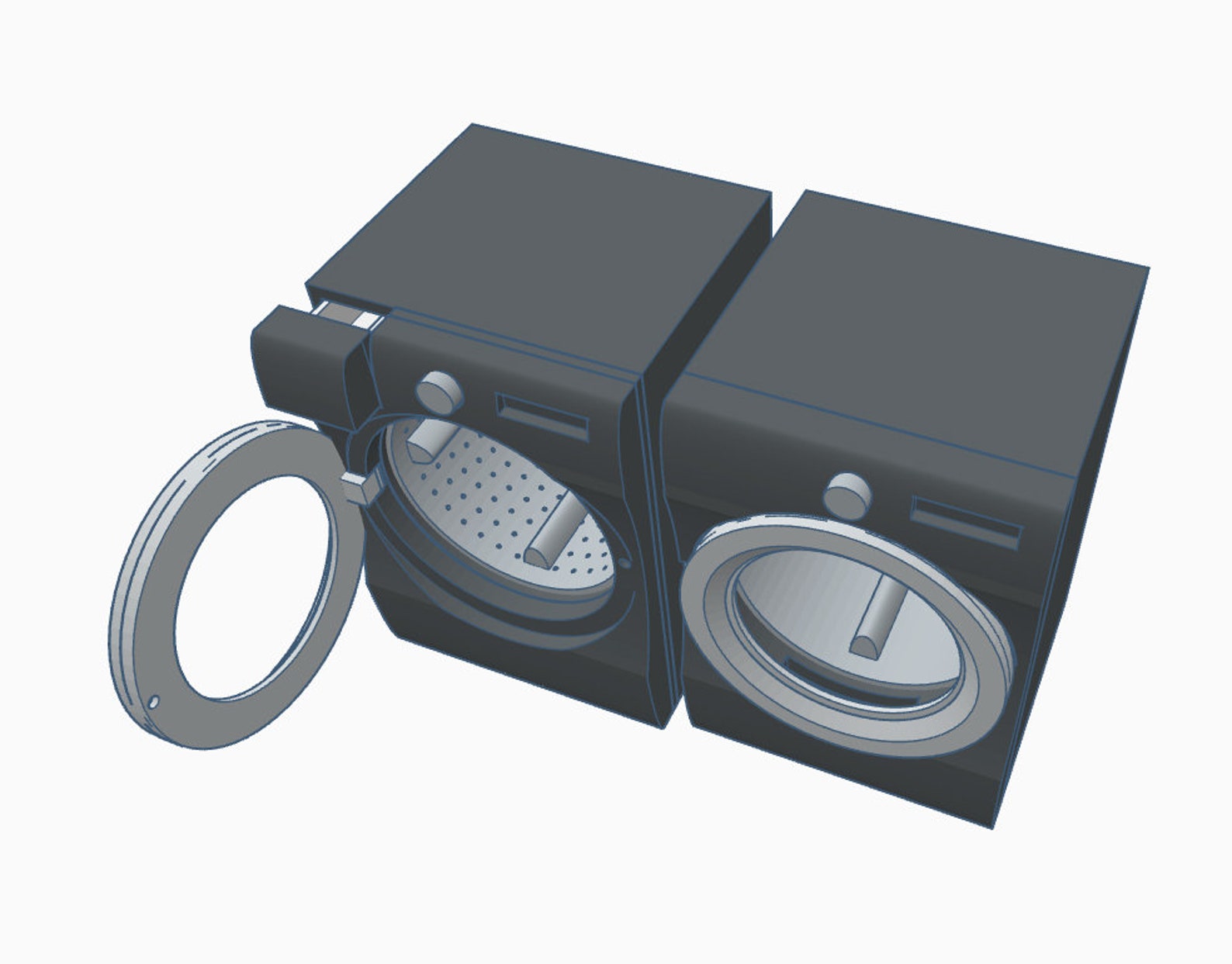 STL File, Dollhouse Miniature Washer Dryer Set, 3D Object - Etsy