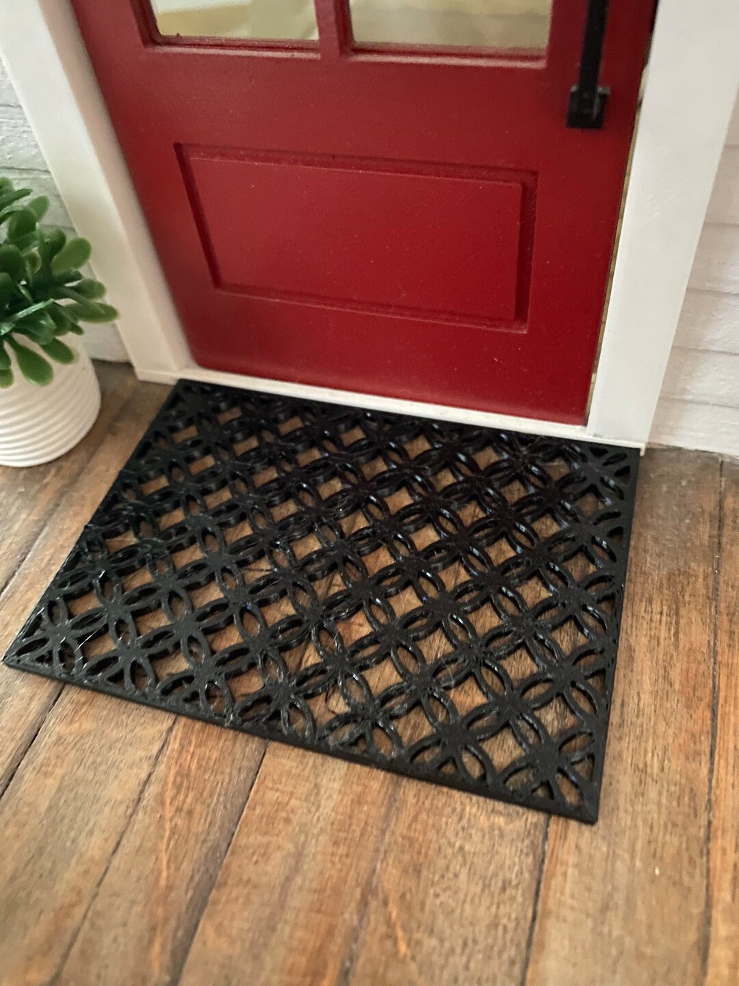 Dollhouse Miniatures “rubber” Lattice Doormat, FLEXIBLE - Etsy