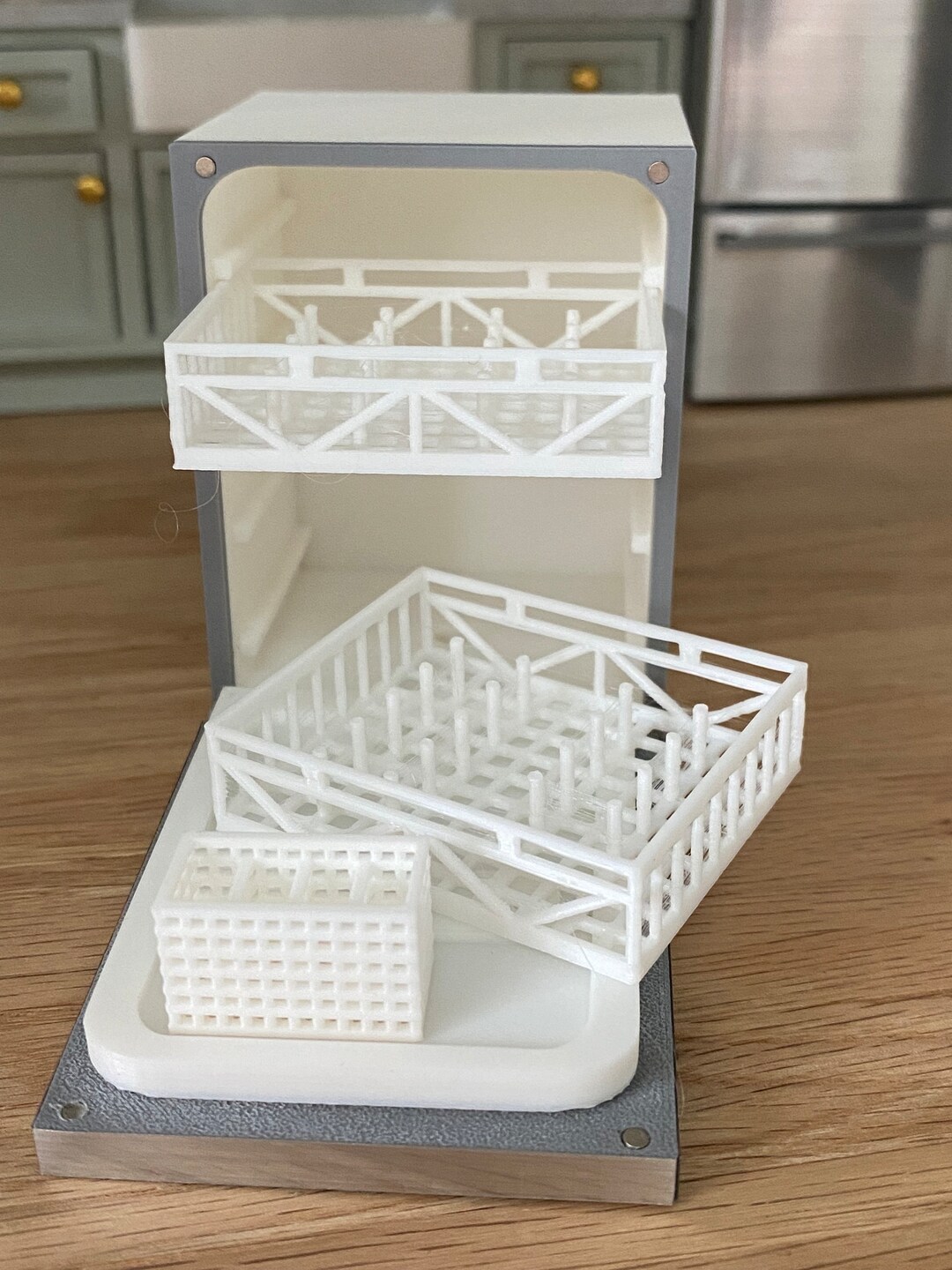 Dollhouse Miniature Dishwasher, “stainless Steel” - Etsy