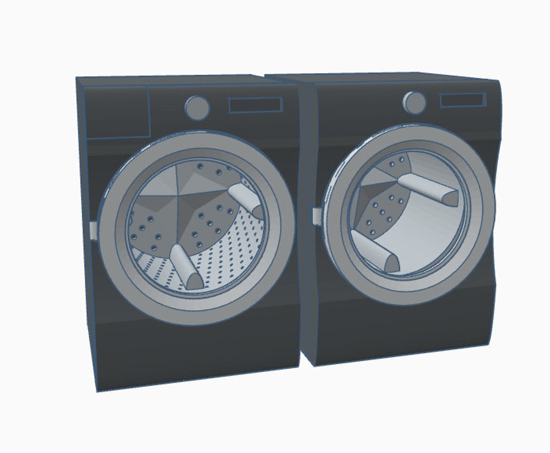 STL File, Dollhouse Miniature Washer Dryer Set, 3D Object - Etsy