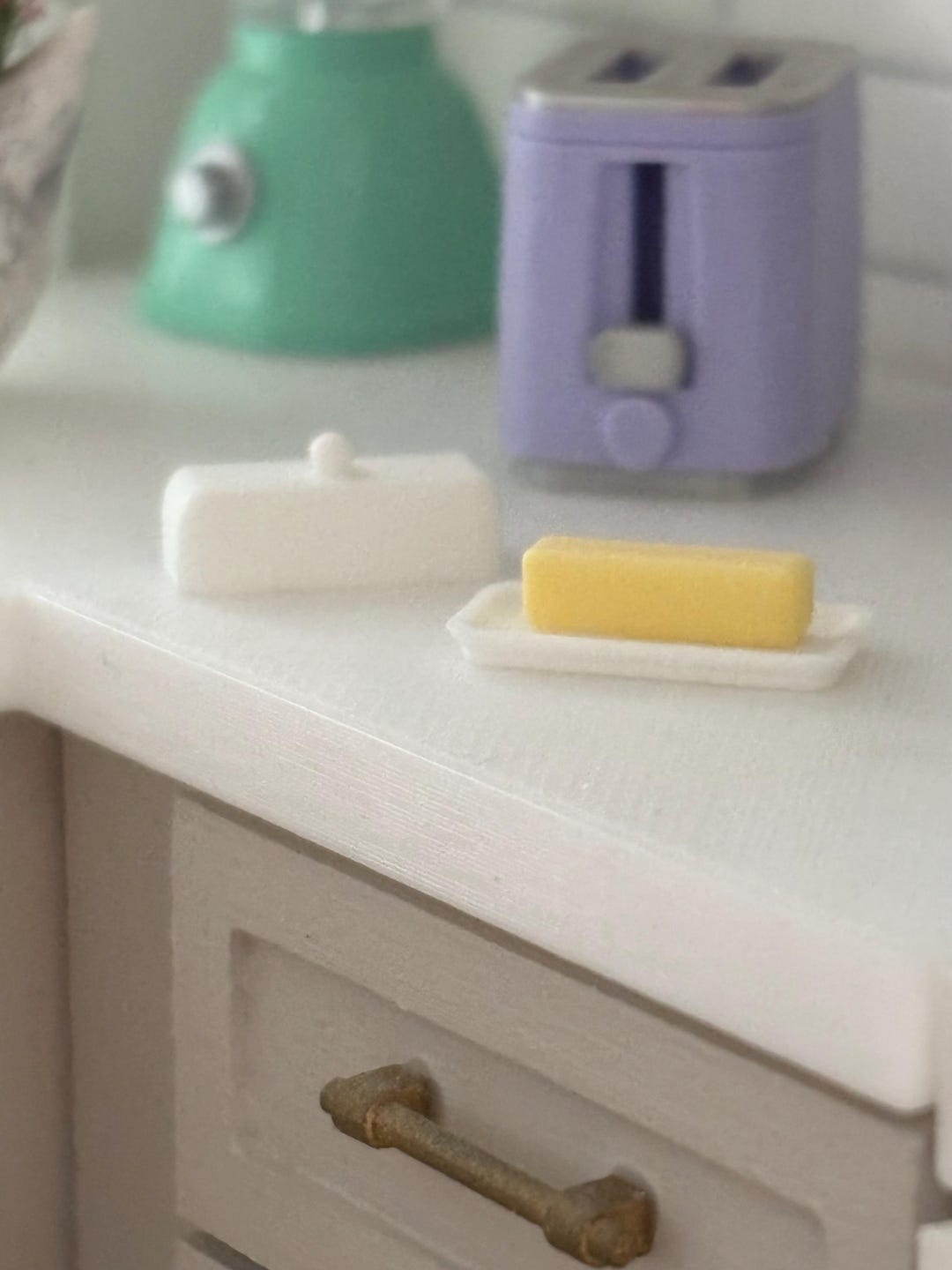 Dollhouse Miniature Butter, Butter Dish - Etsy