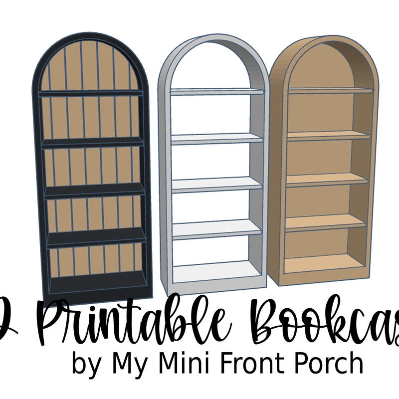 Dollhouse Bookcase Stl - Etsy
