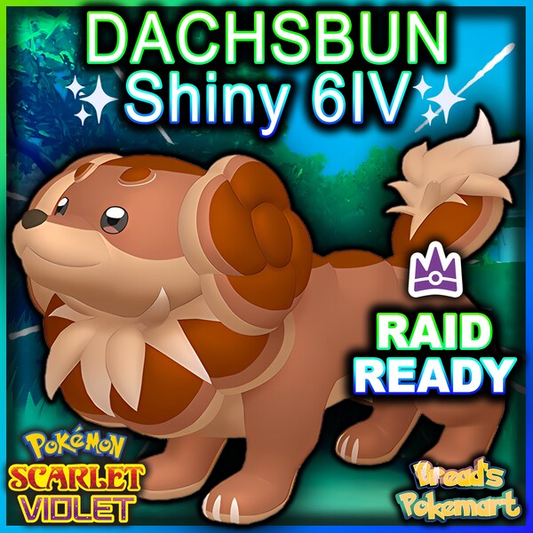 Shiny 6iv Dachsbun - Etsy