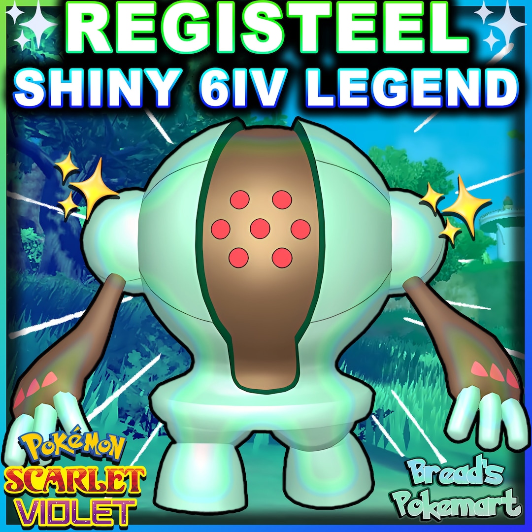 SHINY 6IV REGISTEEL / Pokemon Scarlet and Violet / Lv100 Hoenn - Etsy