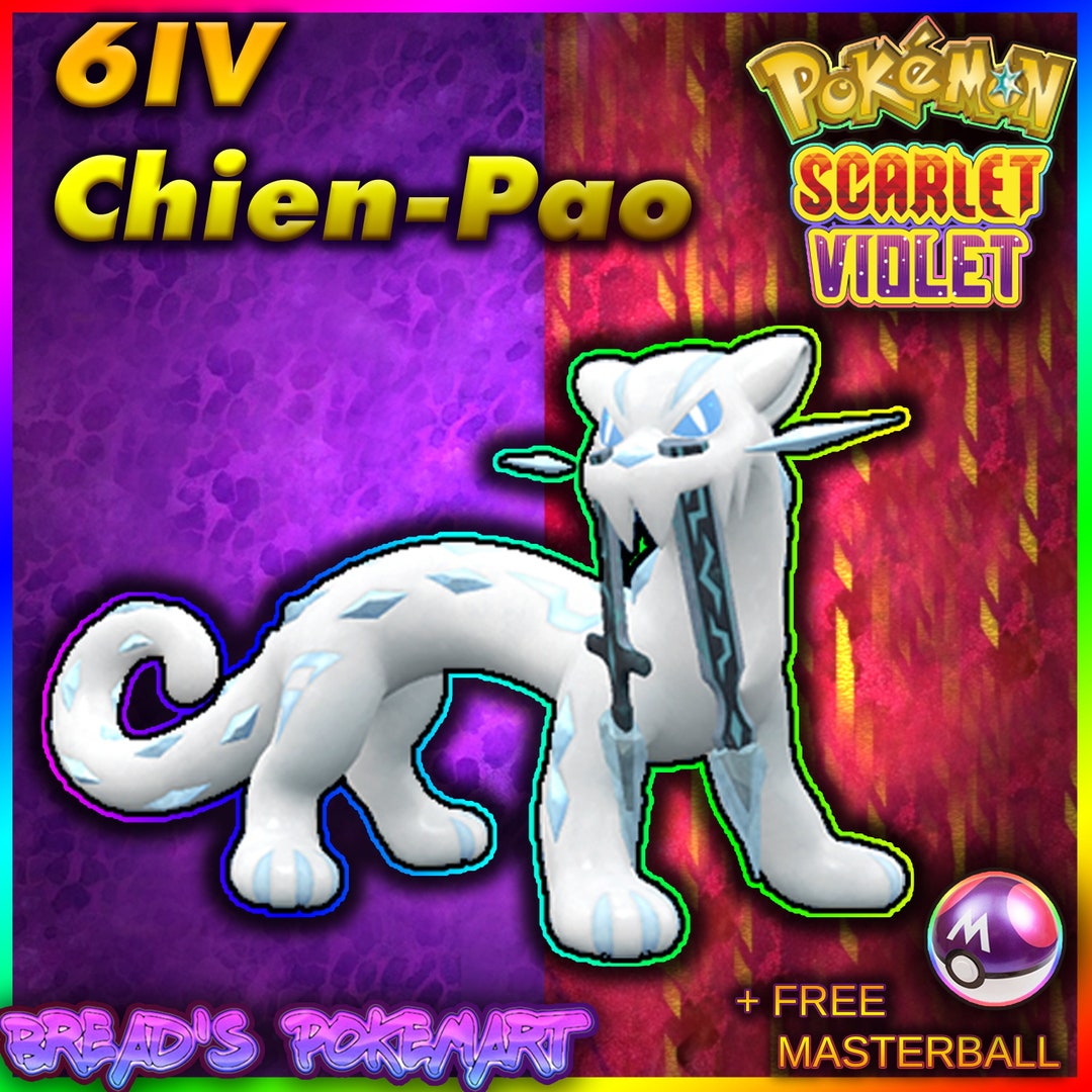 CHIEN-PAO 6IV Pokemon Non-shiny // Pokemon Scarlet and Violet - Etsy ...