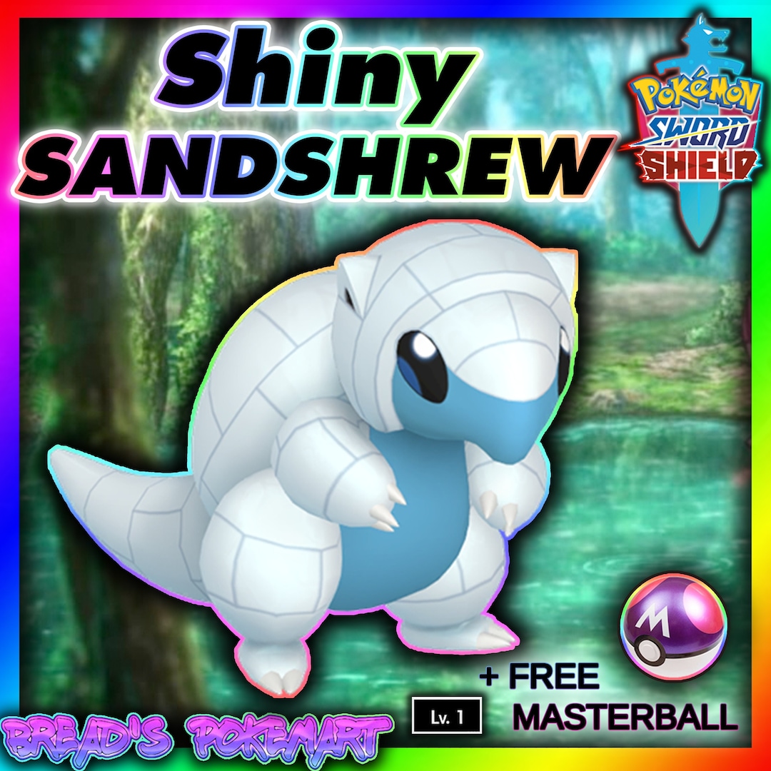 Pokemon Sword and Shield // SANDSHREW Ultra SHINY 6IV Pokemon - Etsy