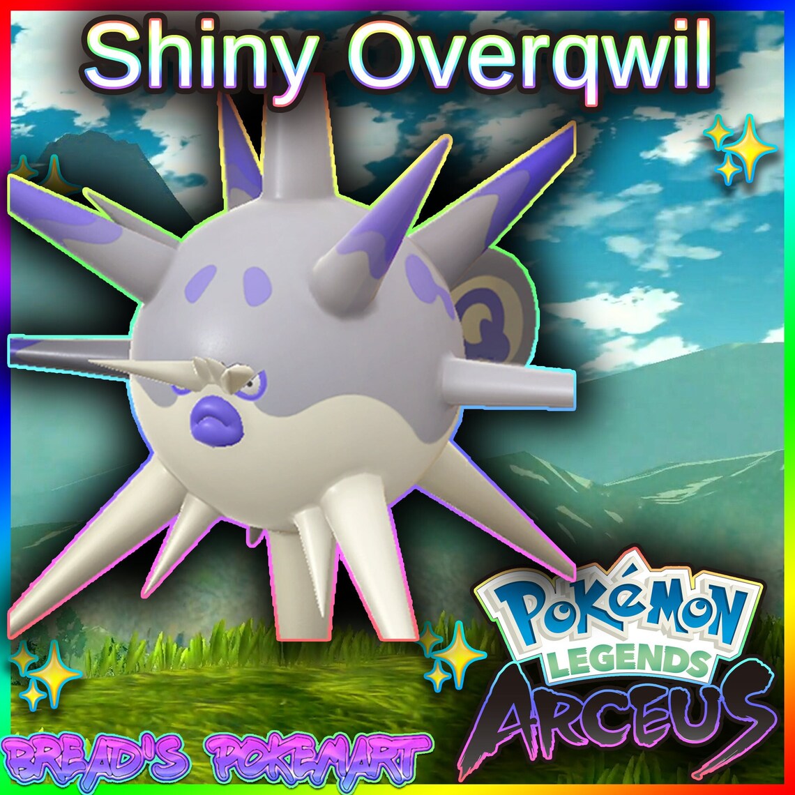 Shiny Overqwil alpha best Stats // Pokemon Legends: Arceus - Etsy