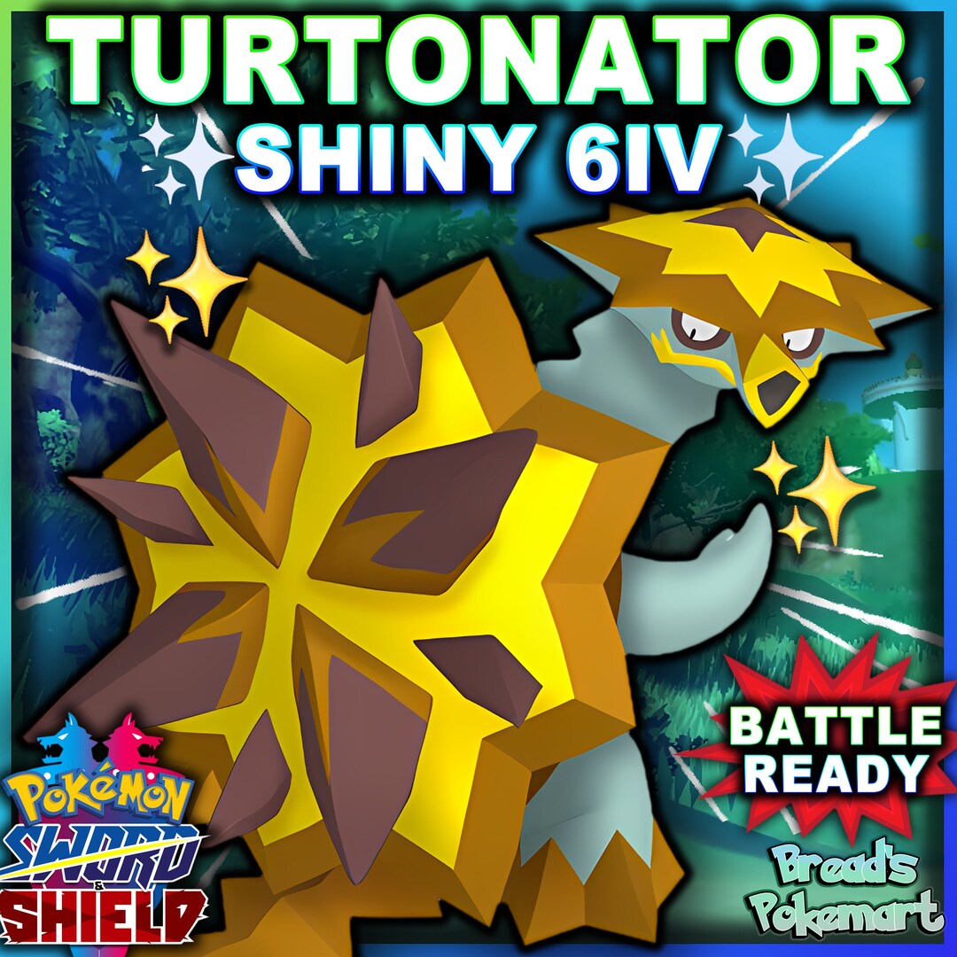 Ultra Shiny 6IV TURTONATOR // Pokemon Sword and Shield // - Etsy