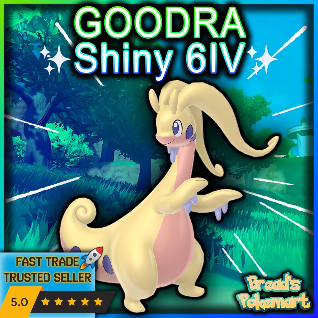 SHINY 6IV GOODRA Pokemon Scarlet and Violet or Sword and Shield ...