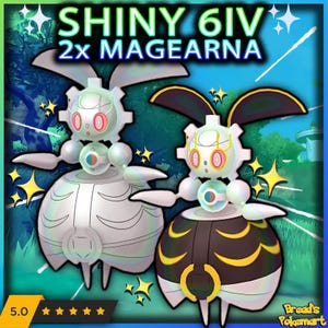 SHINY 6IV Magearna Normal Original Forms // Alolan Mythical Bundle ...