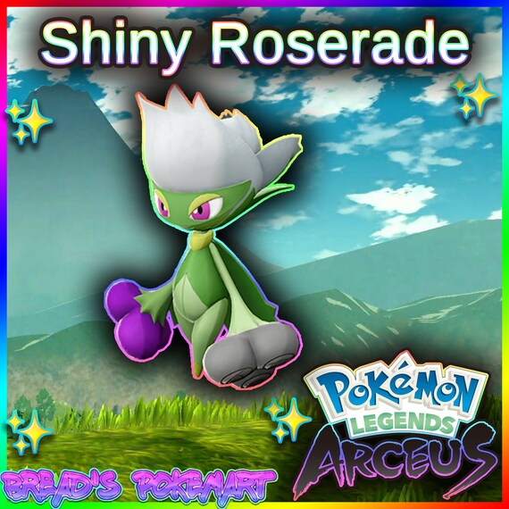 Shiny Roserade alpha best Stats // Pokemon Legends: Arceus | Etsy