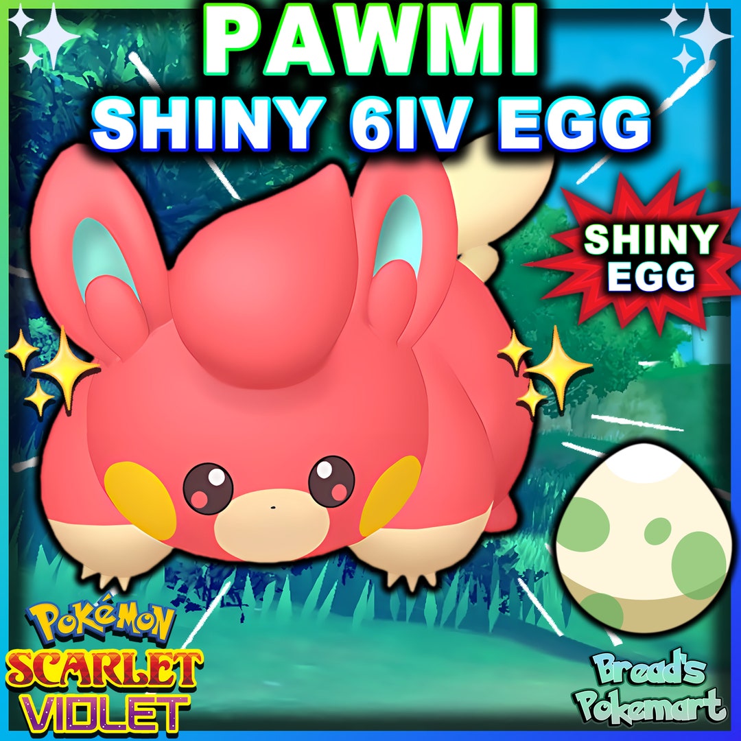 SHINY 6IV PAWMI in an Egg // Pokemon Scarlet and Violet // - Etsy
