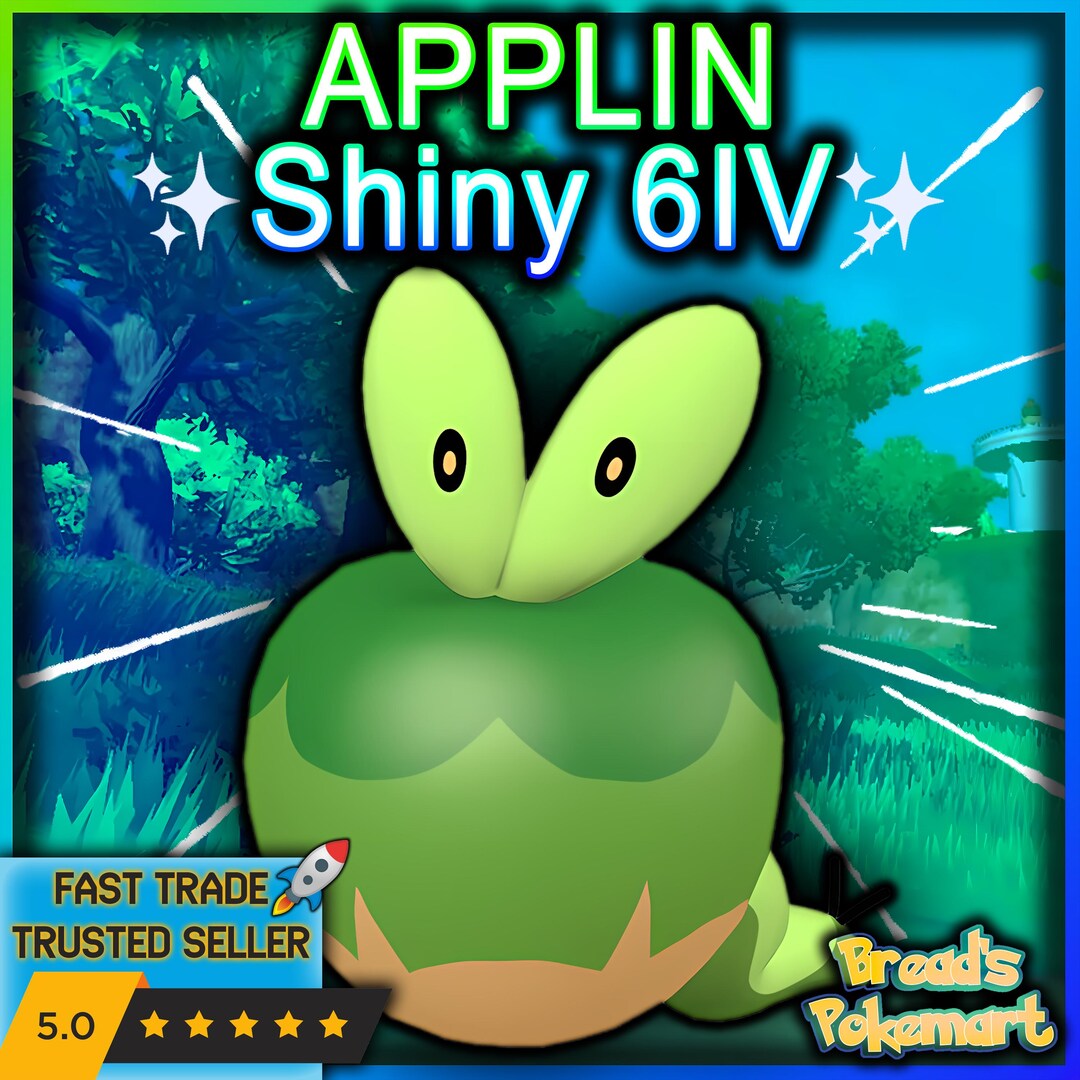 Shiny 6IV APPLIN // Pokemon Scarlet and Violet or Pokemon Sword and ...