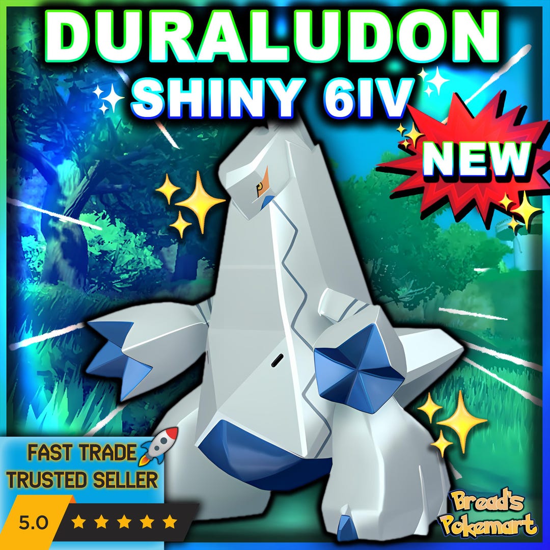 SHINY 6IV DURALUDON Pokemon Scarlet and Violet or Sword and Shield ...
