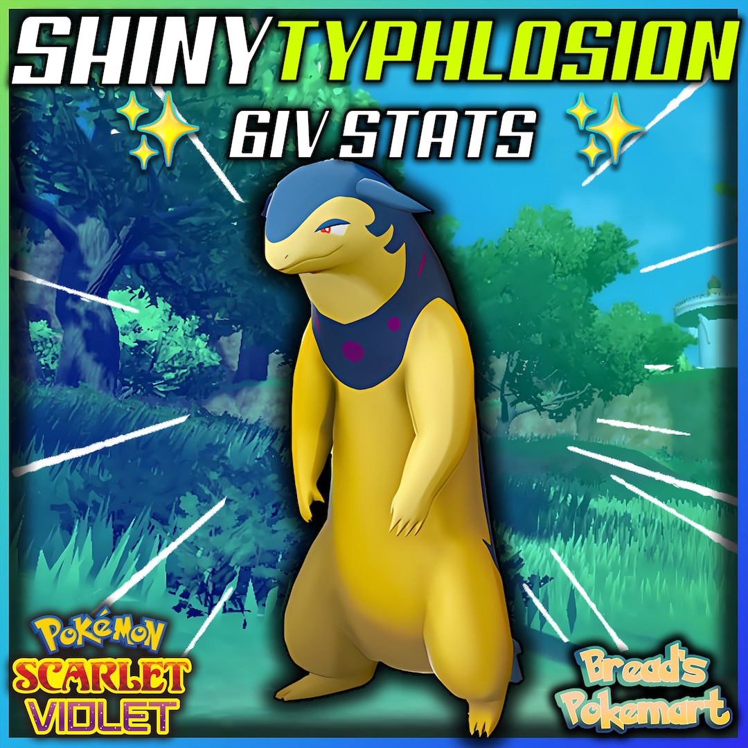 Typhlosion Hisuian Shiny 6IV // Pokemon Scarlet & Violet // EV Trained ready for Competitive ...