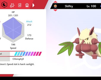 Video Games Games & Puzzles competitive moveset Shiny SHIFTRY 6IV ...