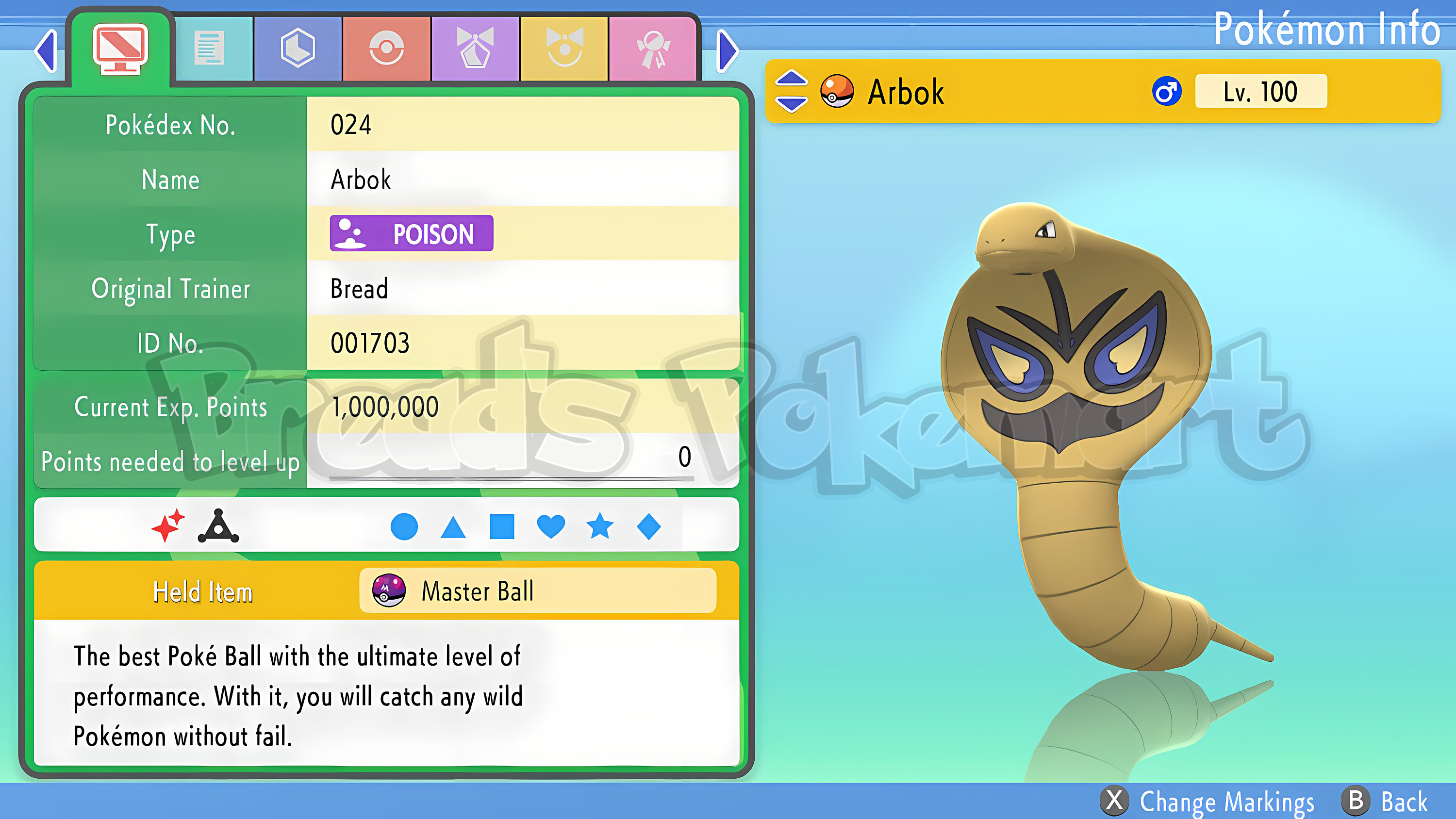 Shiny Arbok Pokemon