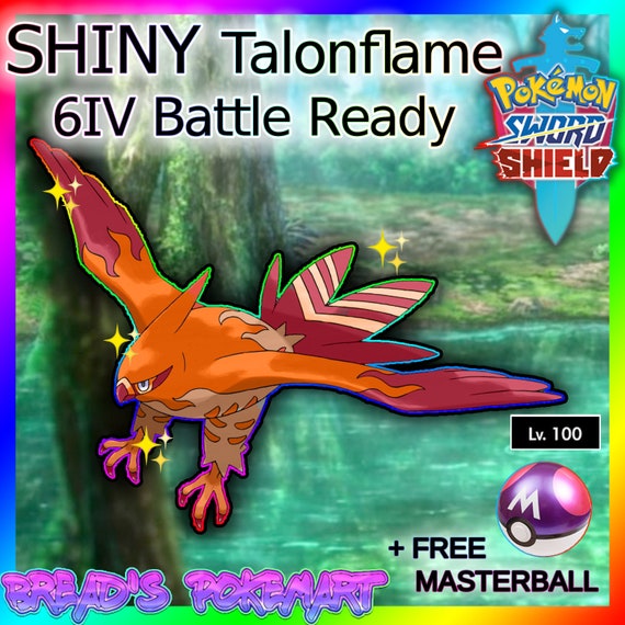 Pokemon Sword and Shield // Ultra Shiny TALONFLAME // Ready - Etsy