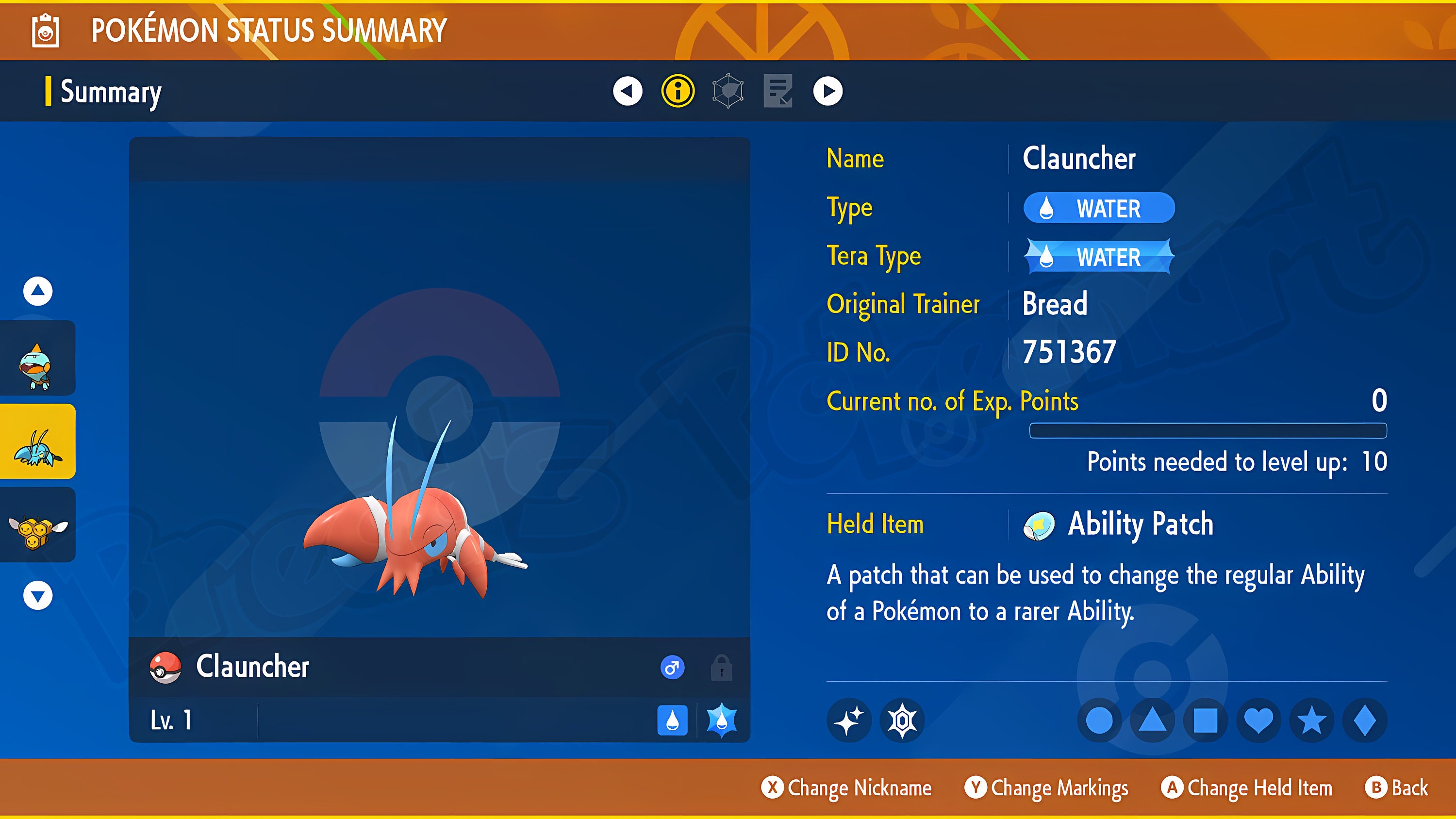 Shiny Clauncher
