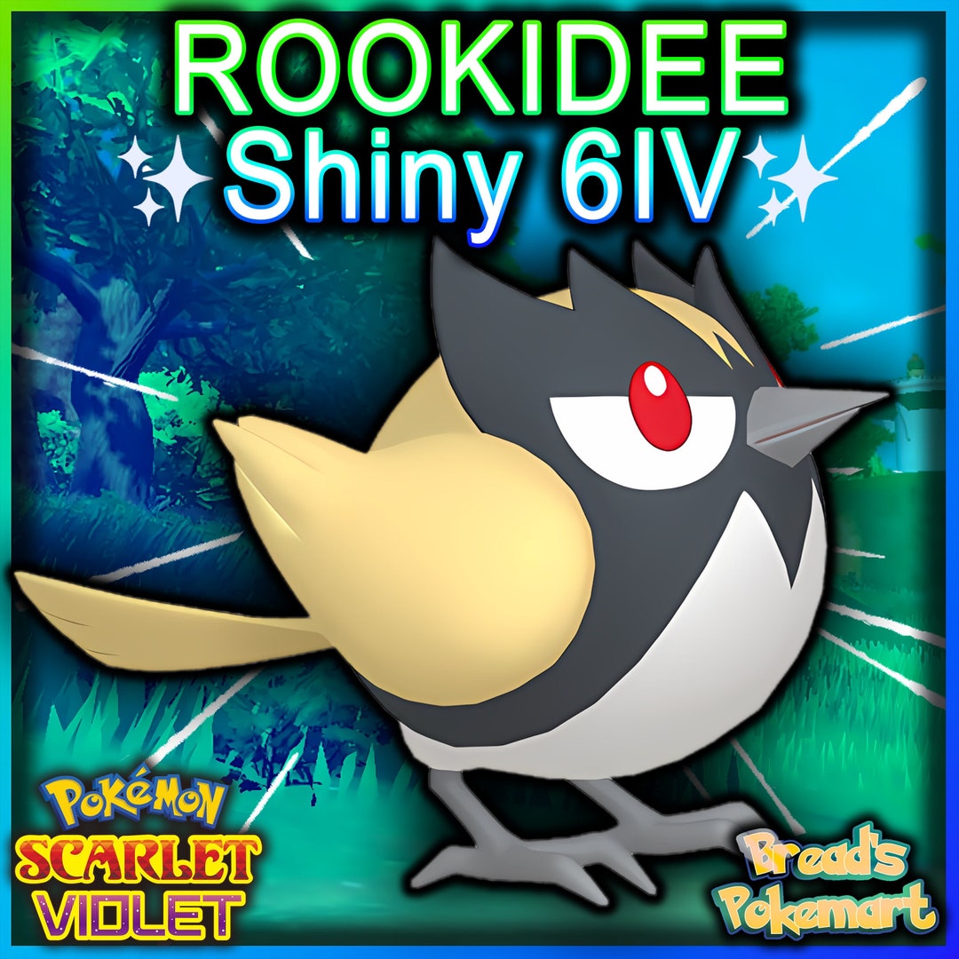 ROOKIDEE Shiny 6IV / Pokemon Scarlet and Violet / Lv1 Ready to - Etsy