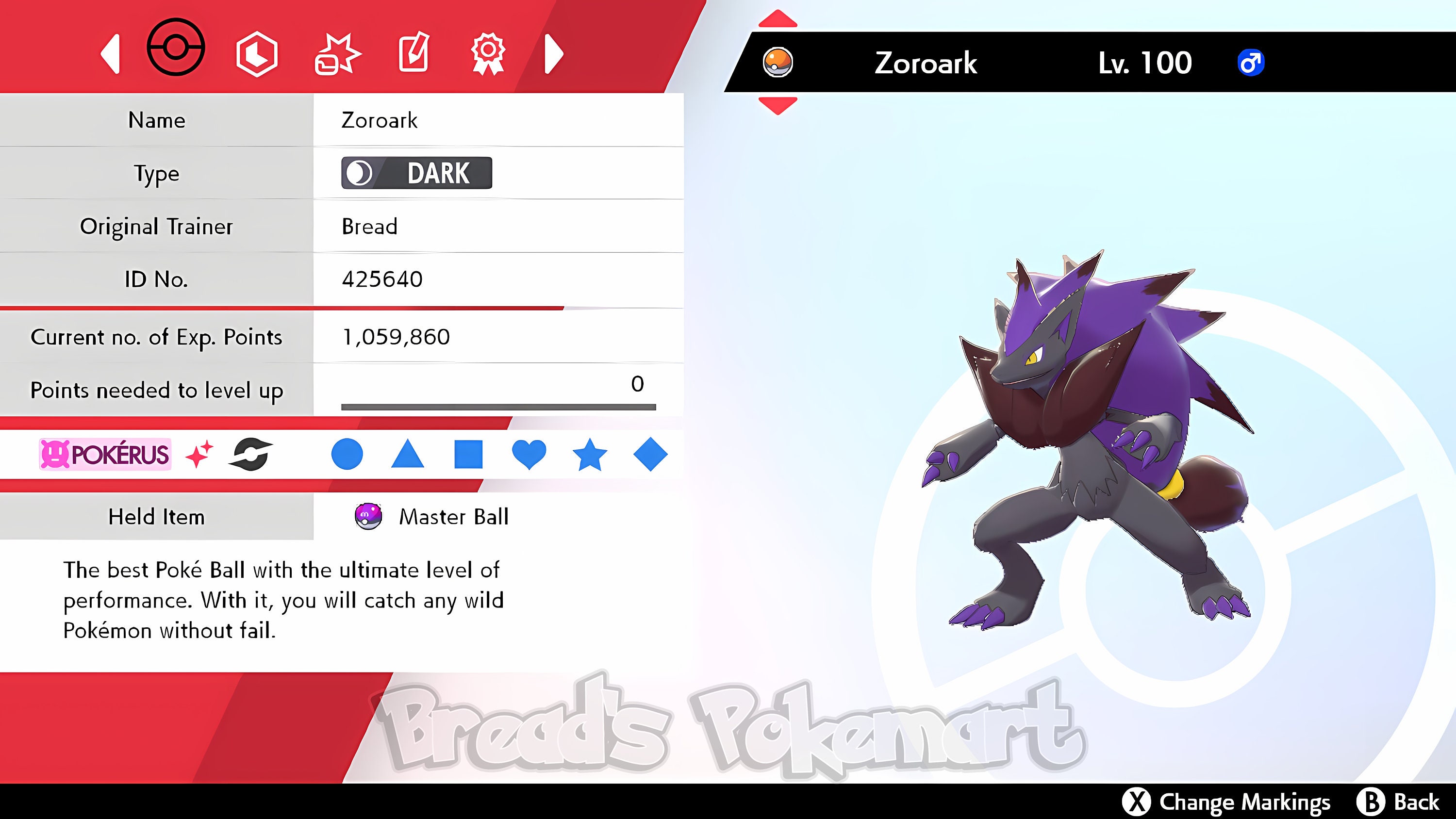 Shiny Zoroark Pokemon