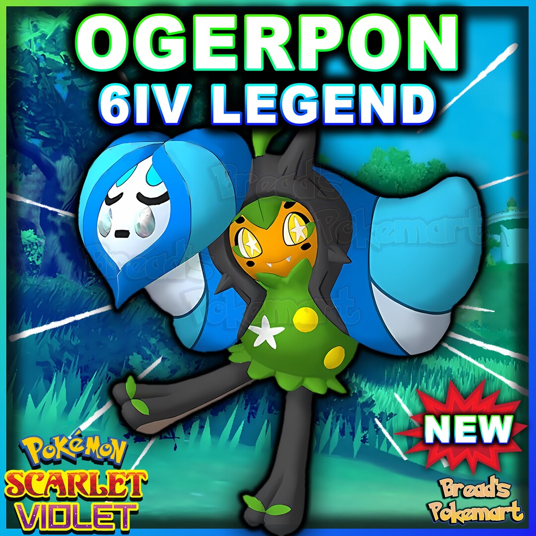 OGERPON Wellspring Mask 6IV Legendary / Pokemon Scarlet and - Etsy