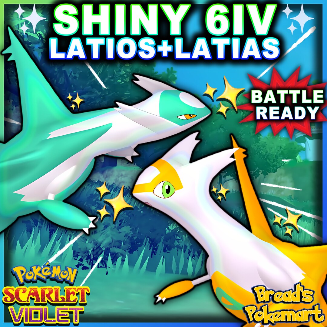 SHINY 6IV LATIOS LATIAS / Pokemon Scarlet and Violet / Lv100 - Etsy