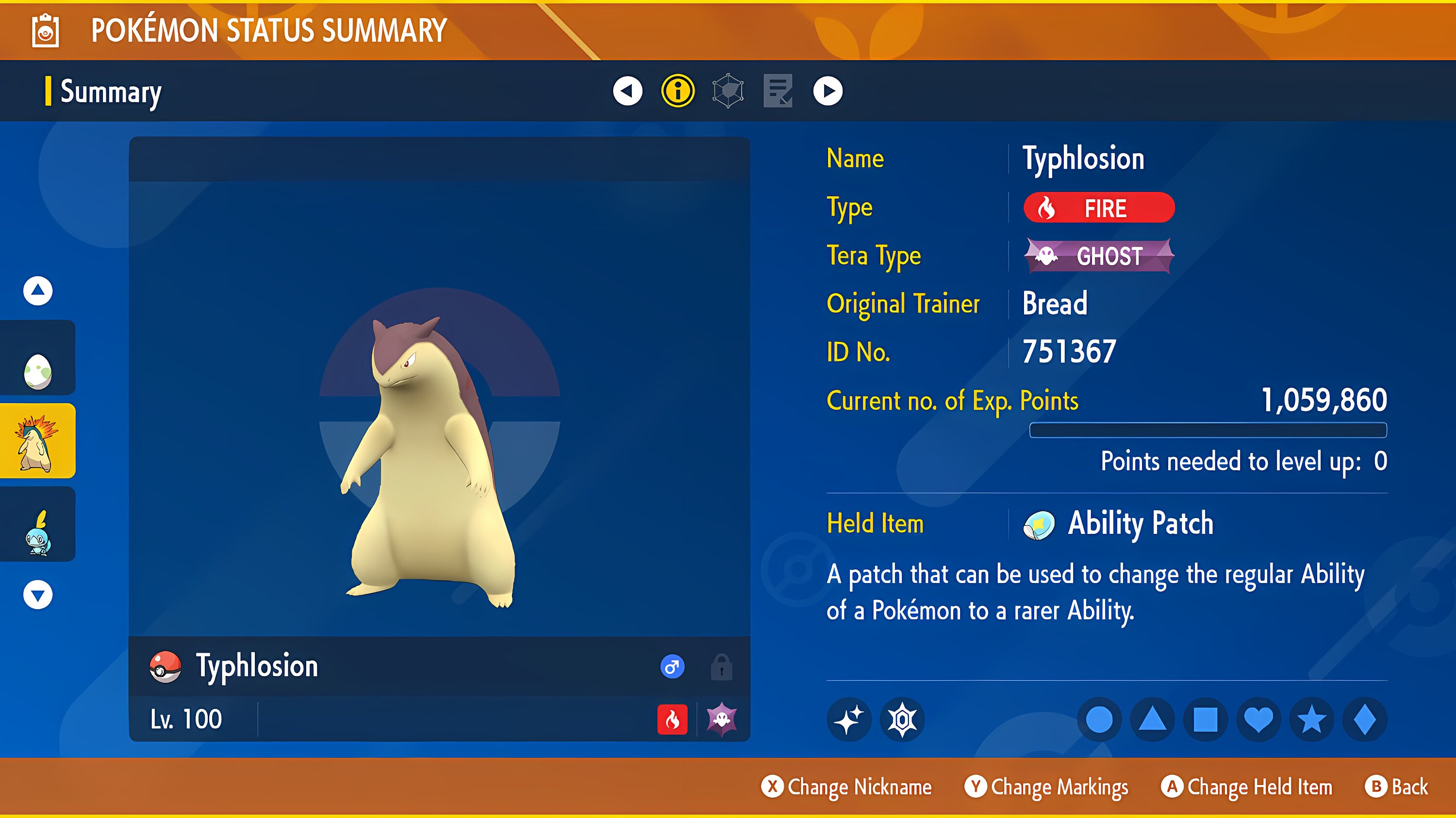 Blue Typhlosion