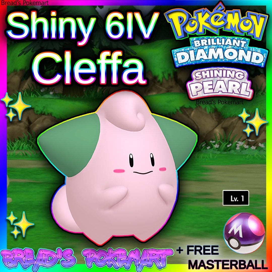 Shiny CLEFFA 6IV // Pokemon Brilliant Diamond & Shining Pearl - Etsy