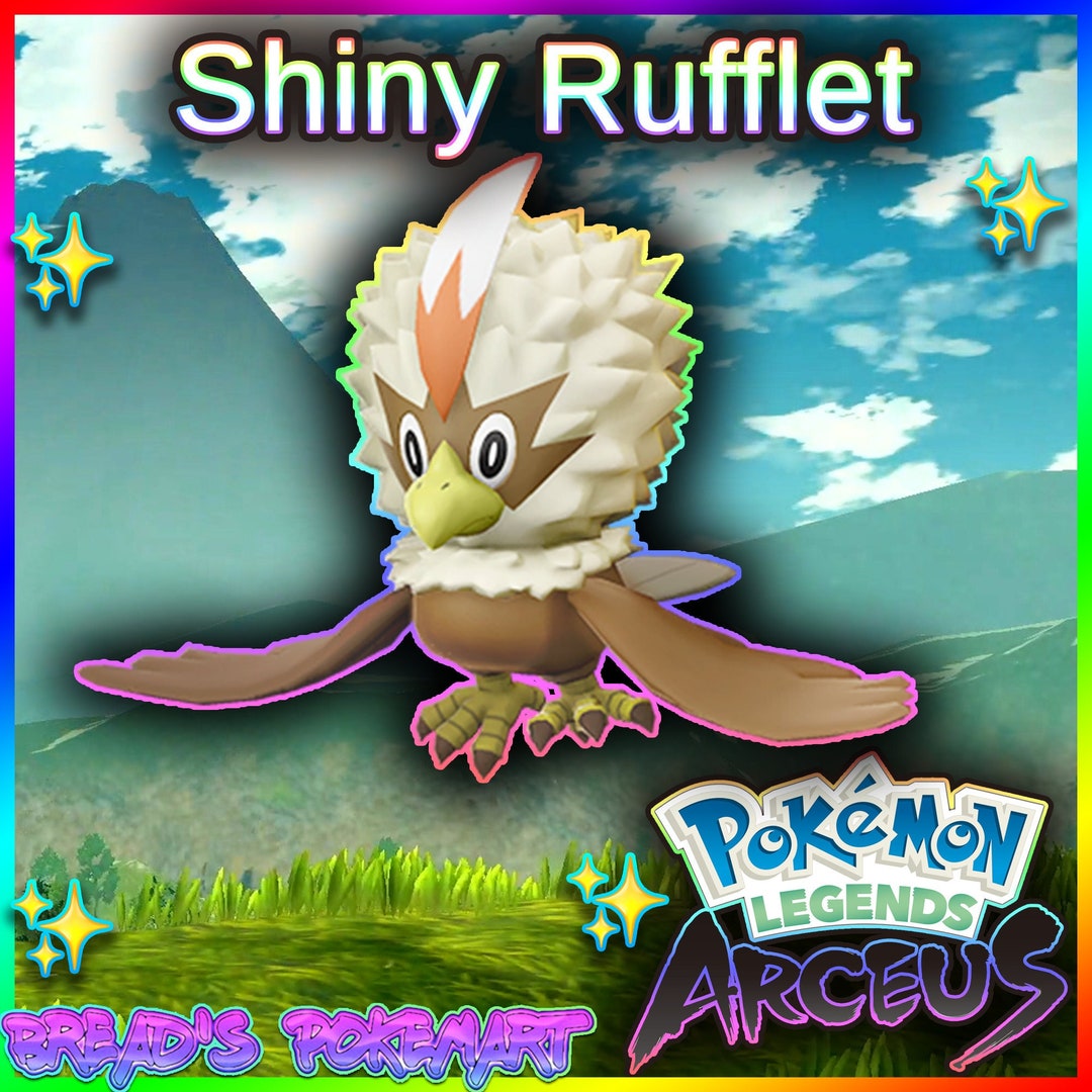 Shiny Rufflet alpha best Stats // Pokemon Legends: Arceus // Fast Trade ...