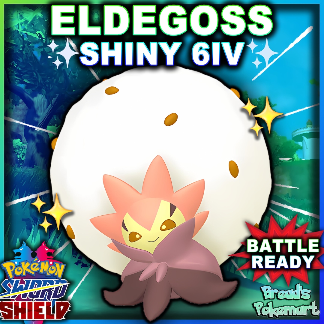 ELDEGOSS Ultra Shiny 6IV // Pokemon Sword and Shield // Lv100 - Etsy