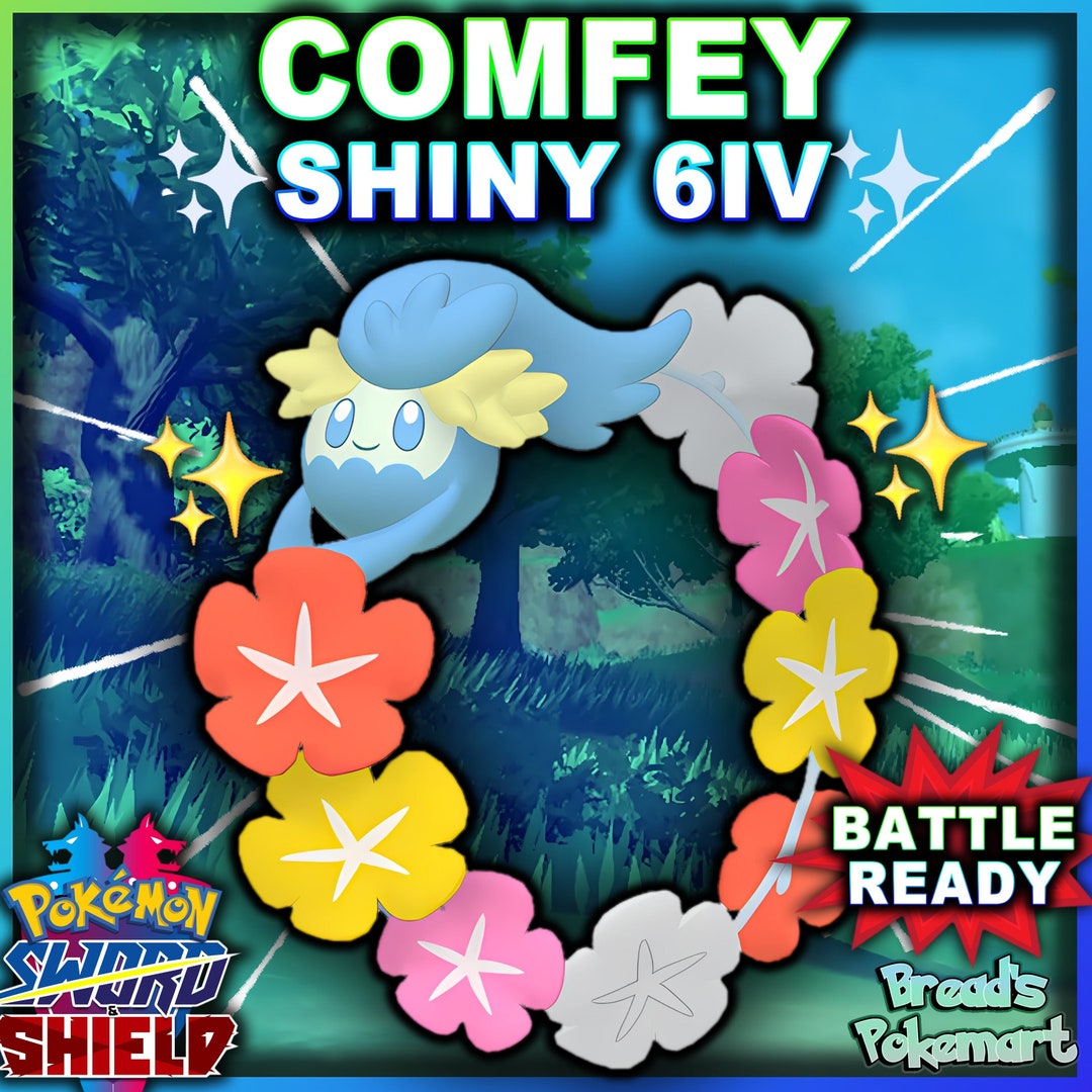 Ultra Shiny 6iv Comfey Pokemon Sword And Shield Lv100 Etsy