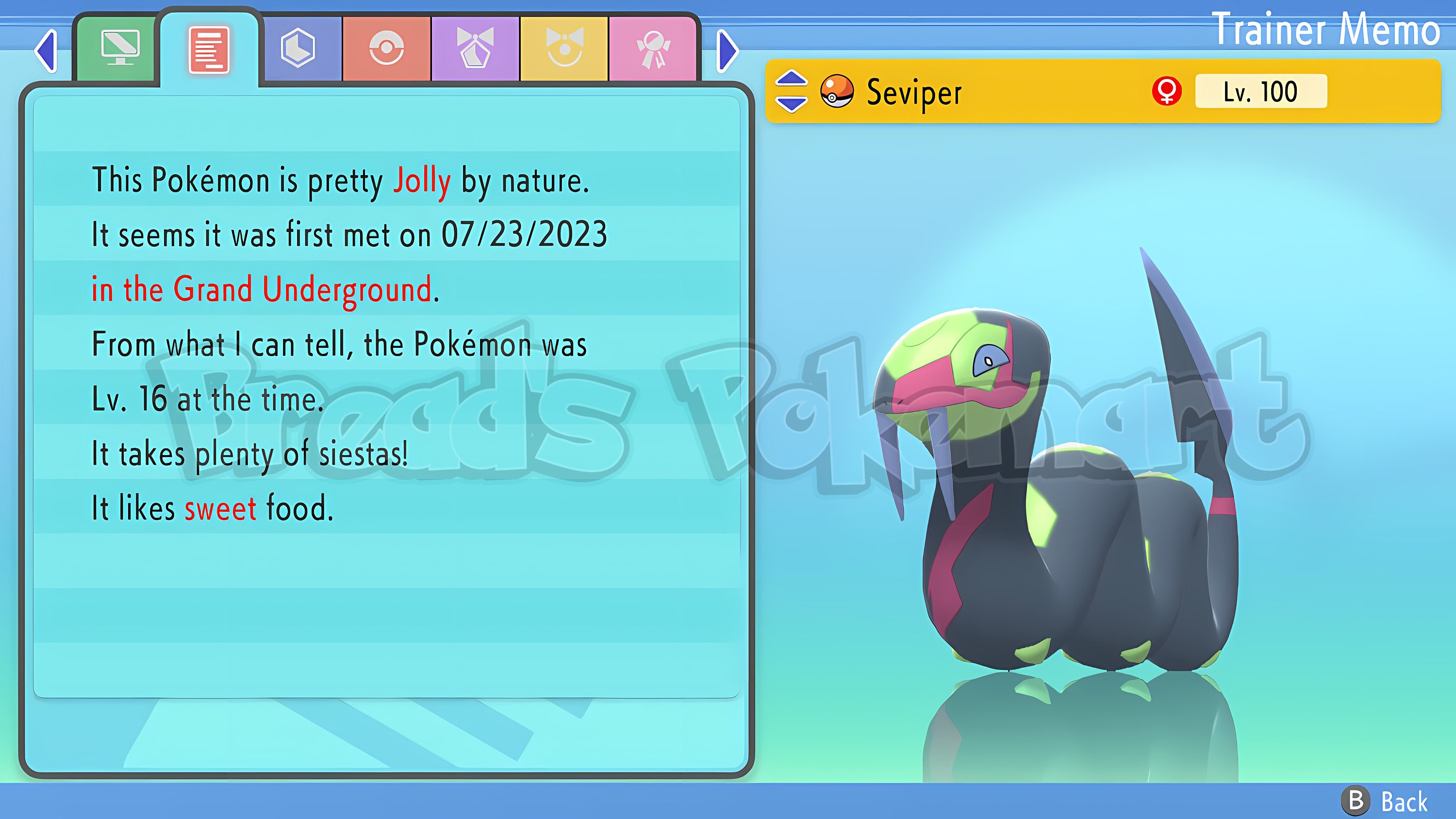 Seviper Sprite