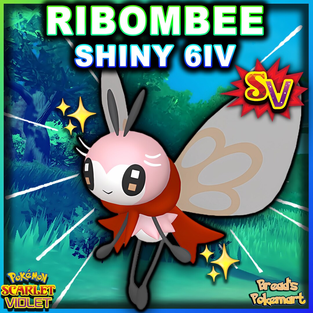 RIBOMBEE Shiny 6IV / Pokemon Scarlet and Violet / Lv100 EV - Etsy