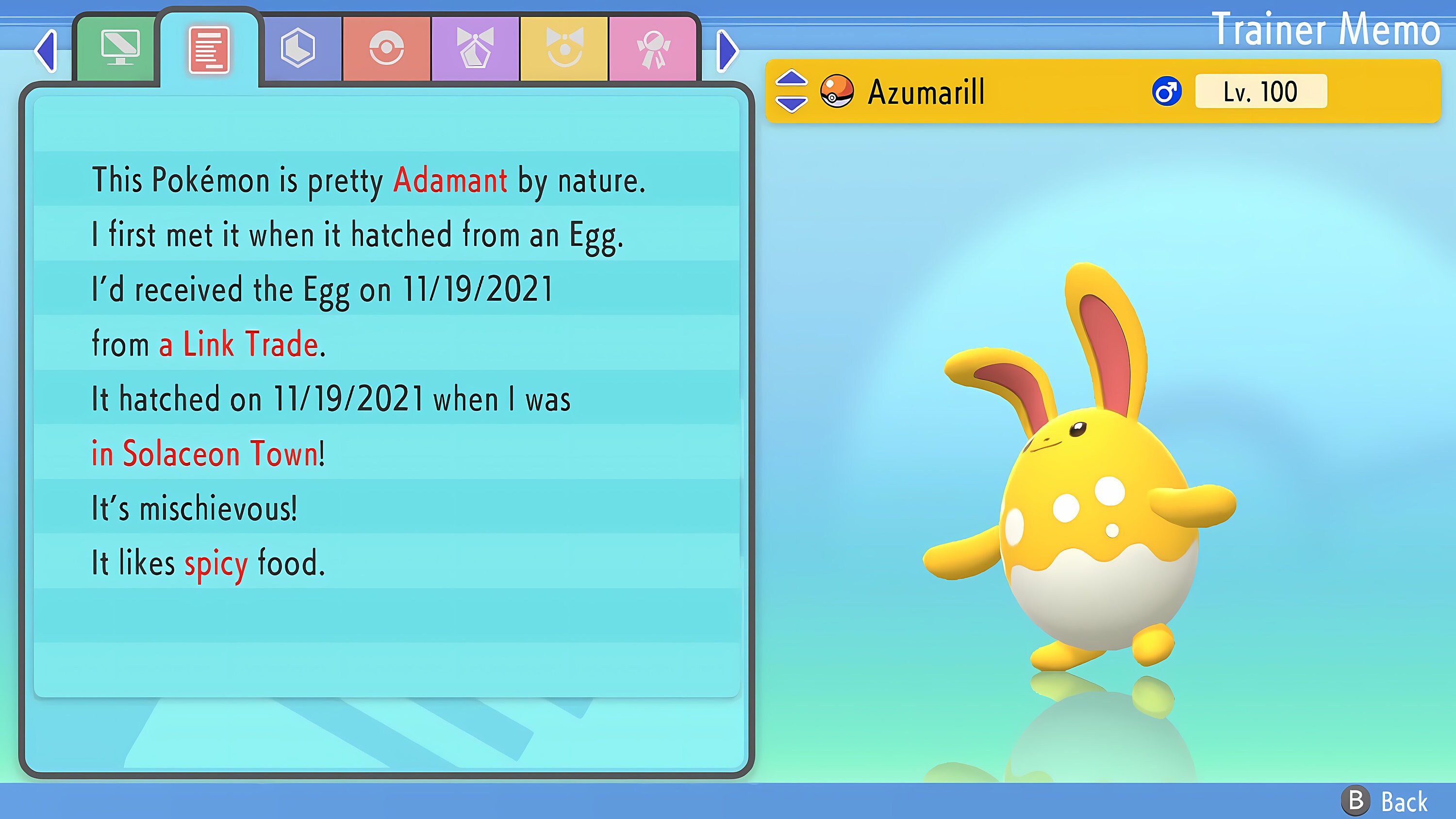Shiny Azumarill Pokemon X