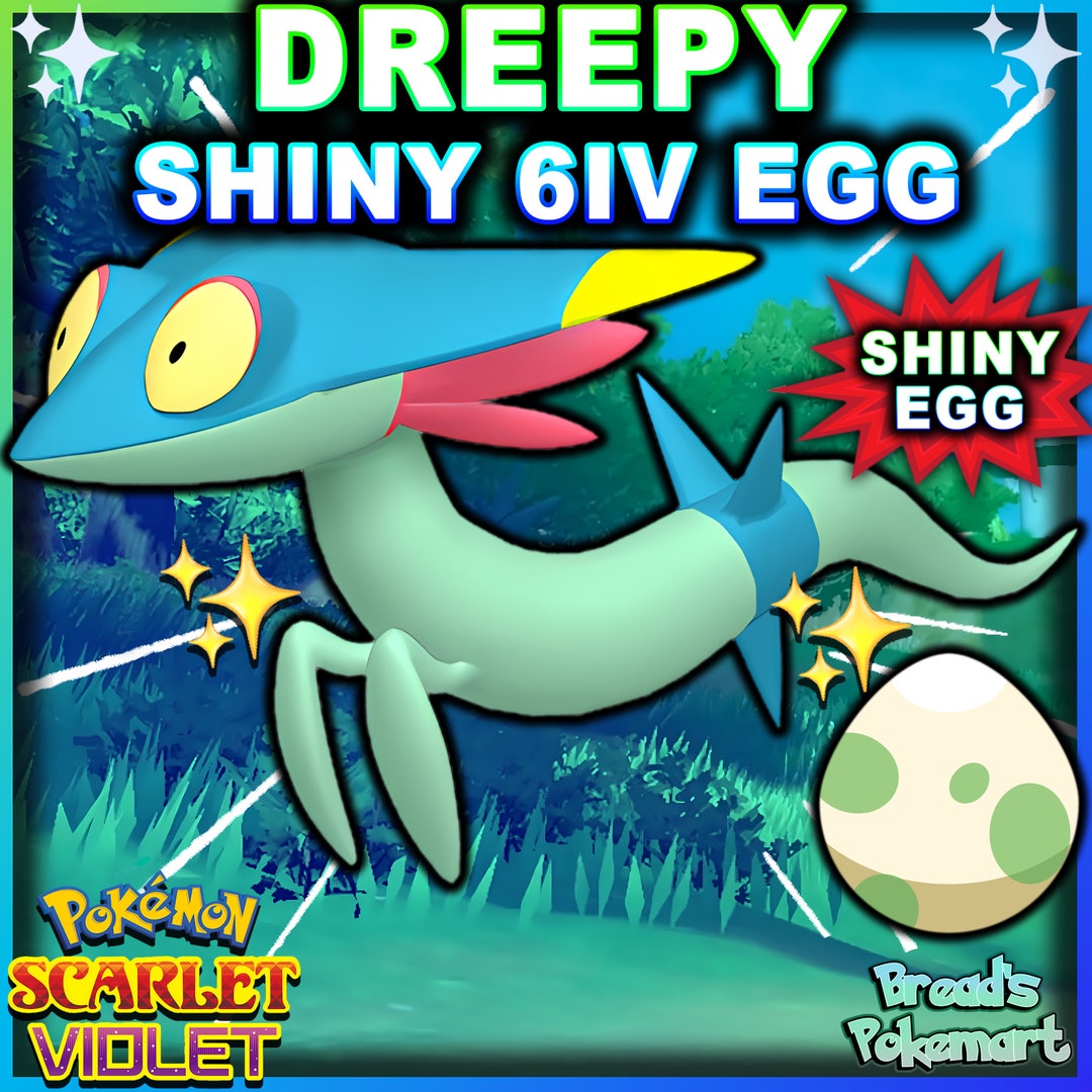 SHINY 6IV DREEPY in an Egg // Pokemon Scarlet and Violet // - Etsy