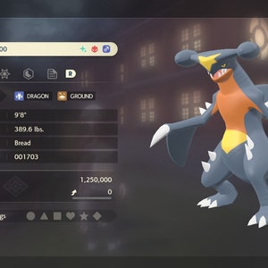 Shiny Garchomp alpha best Stats // Pokemon Legends: Arceus - Etsy