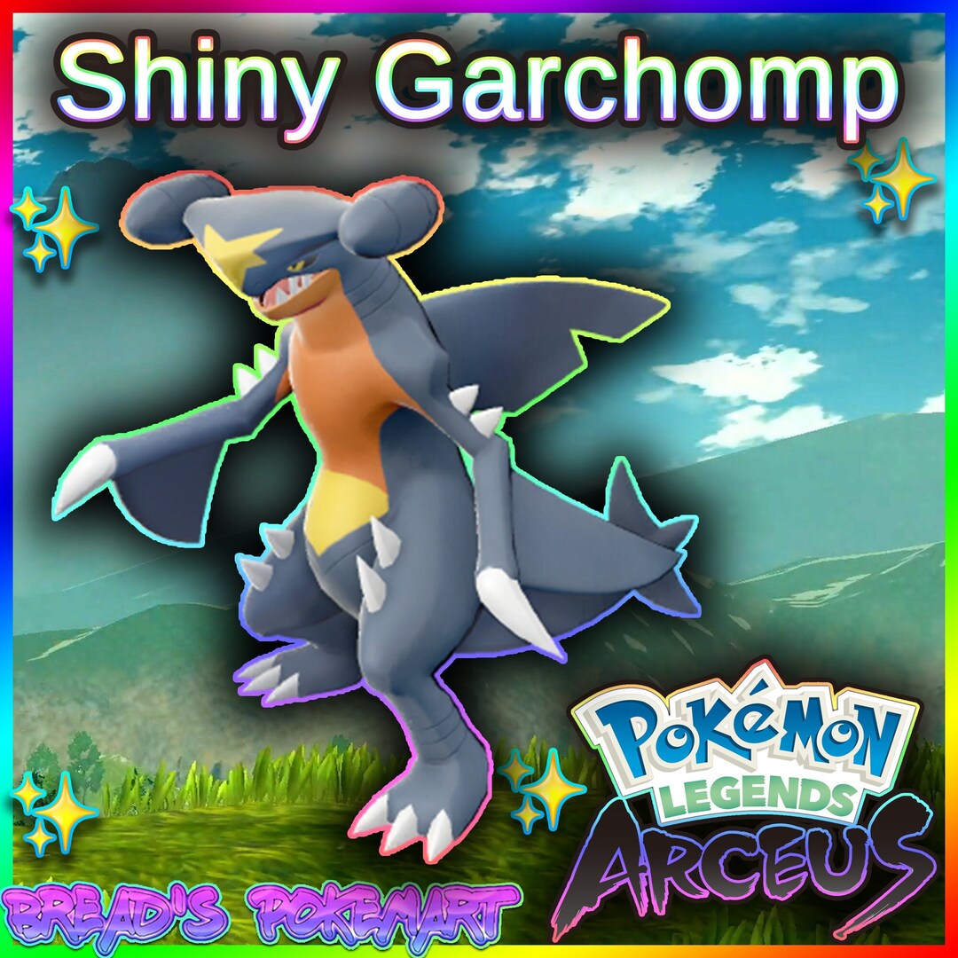 Shiny Garchomp alpha best Stats // Pokemon Legends: Arceus - Etsy