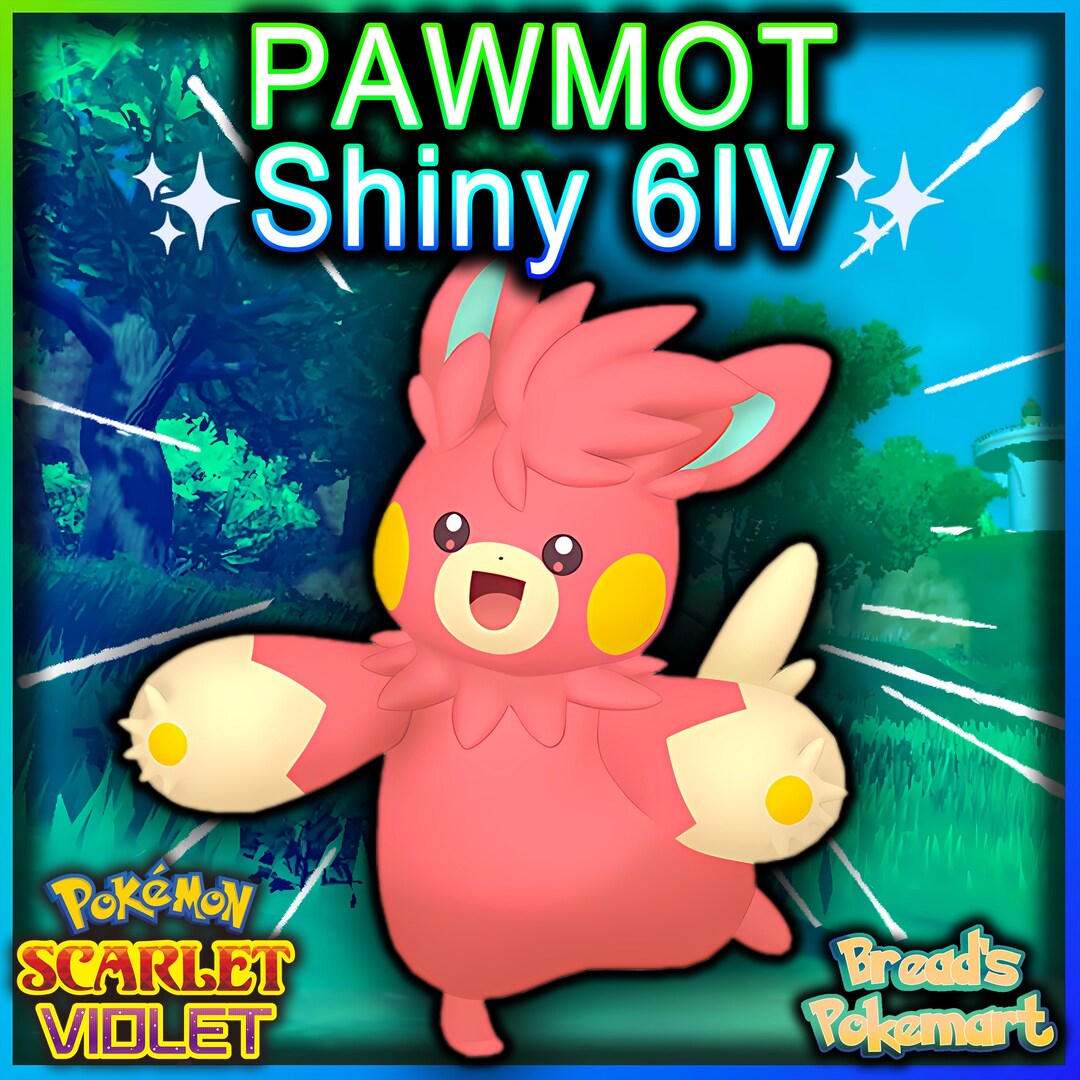 Pokemon Scarlet and Violet PAWMOT Shiny 6IV / Competitive Set - Etsy